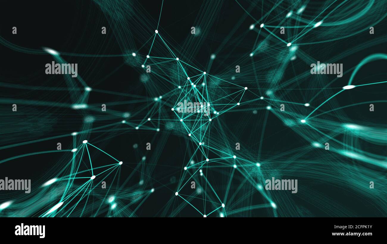 Abstract connection dots. Technology background. Network concept Stock ...