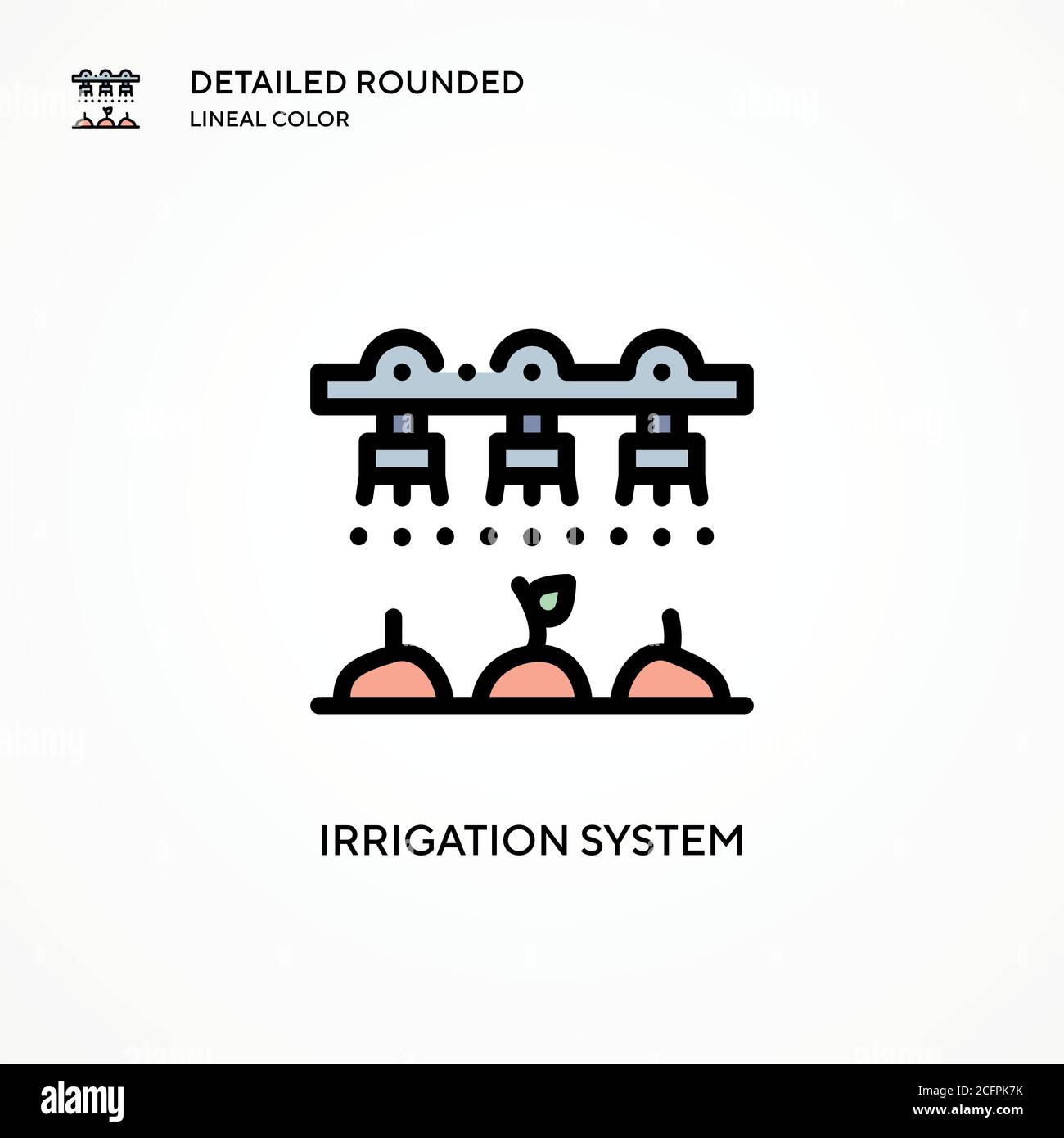 Irrigation system vector icon. Modern vector illustration concepts ...