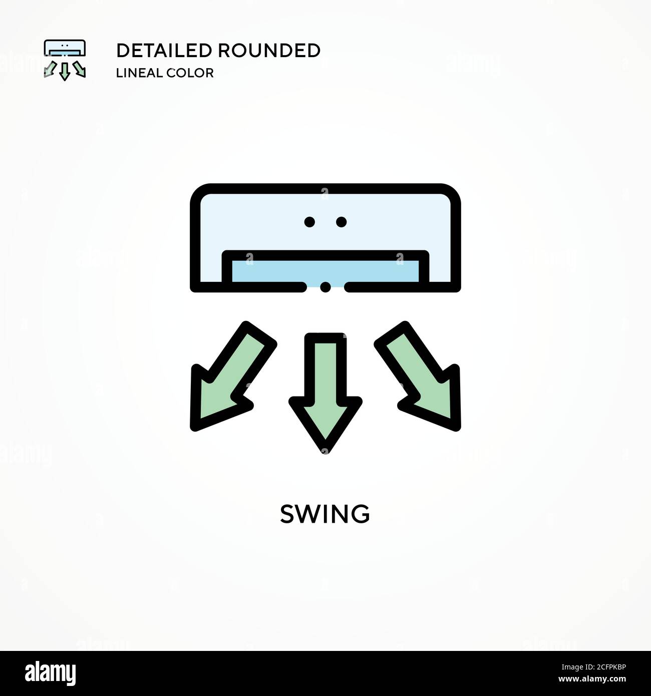 Swing vector icon. Modern vector illustration concepts. Easy to edit ...
