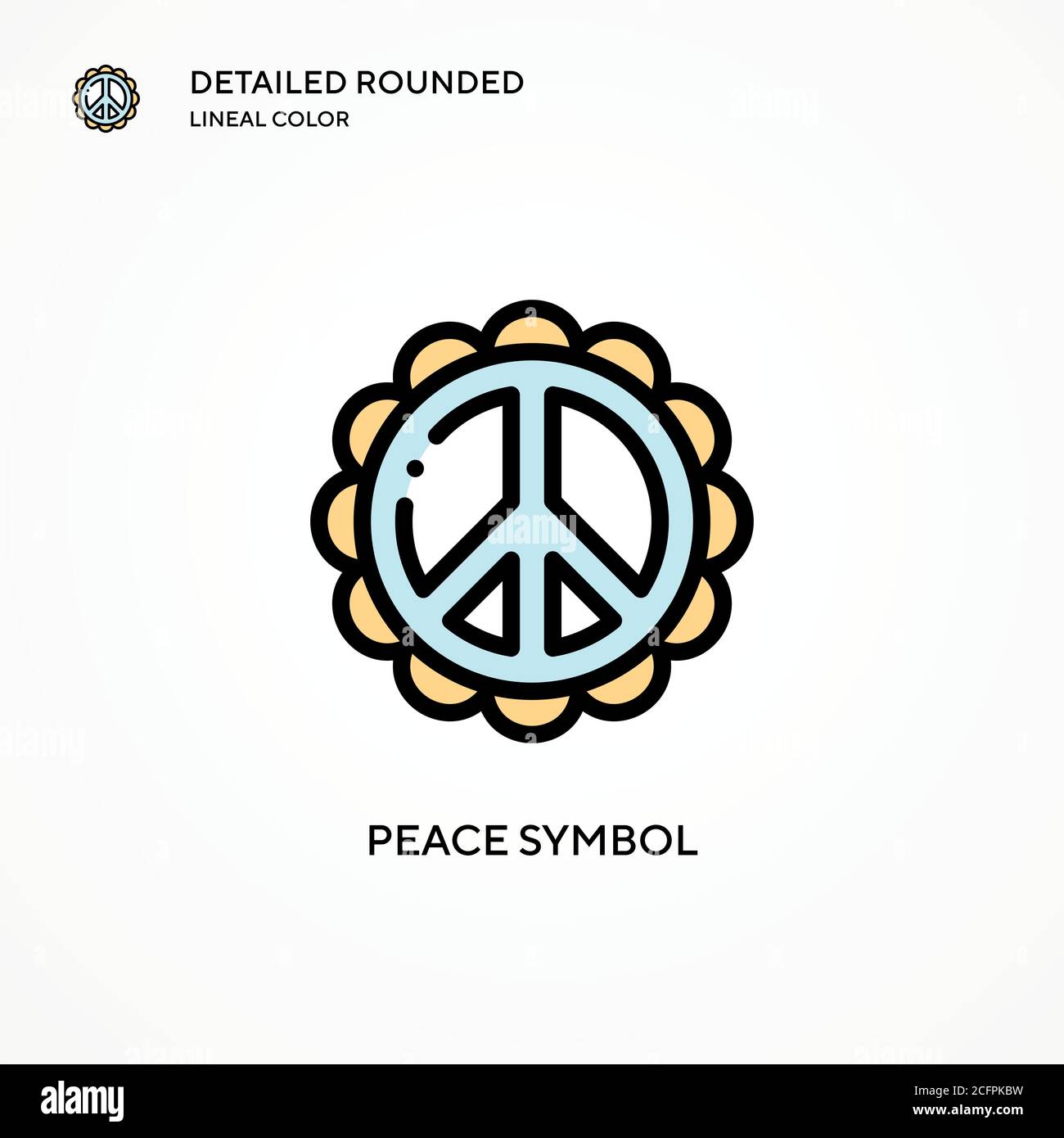 Peace symbol vector icon. Modern vector illustration concepts. Easy to ...