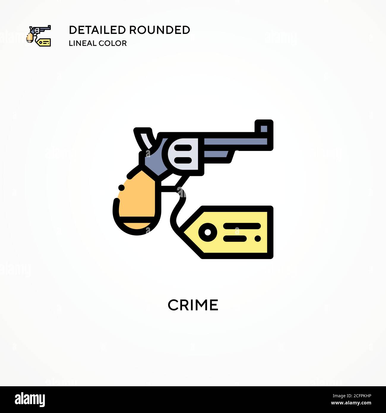 Crime vector icon. Modern vector illustration concepts. Easy to edit ...