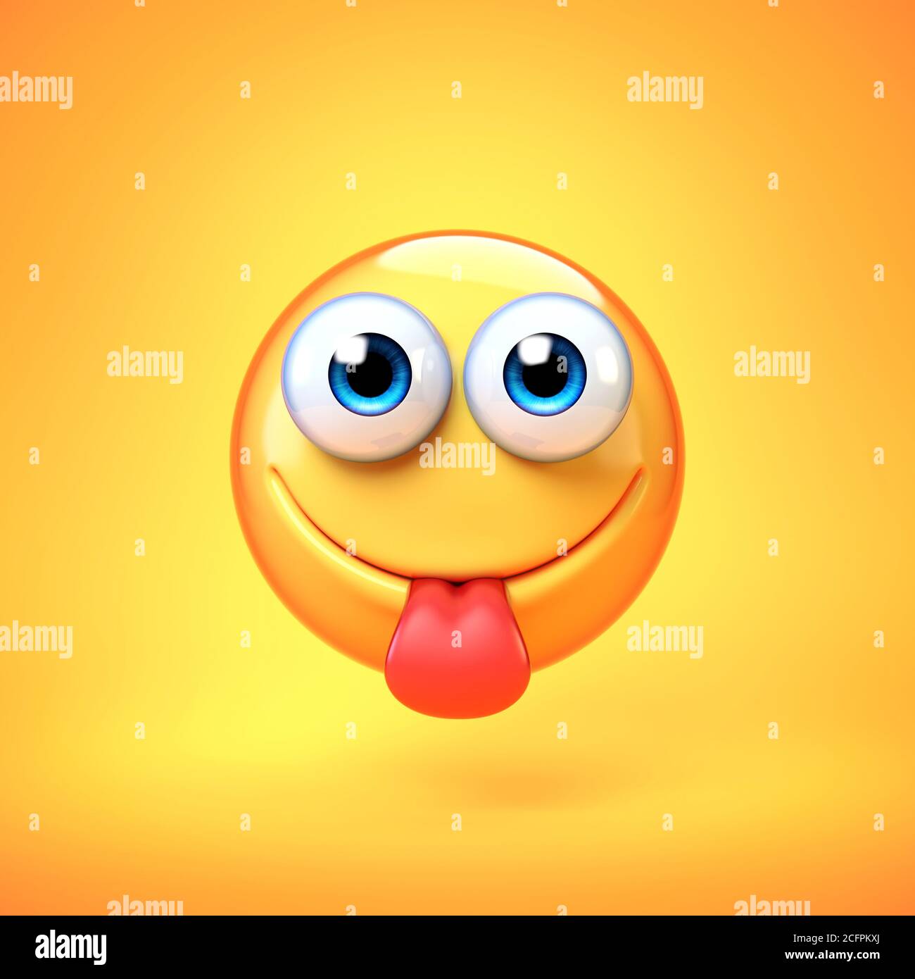 Poking Tongue Emoticon Funny And Cute Sticking Out Tongue Emoji Wall