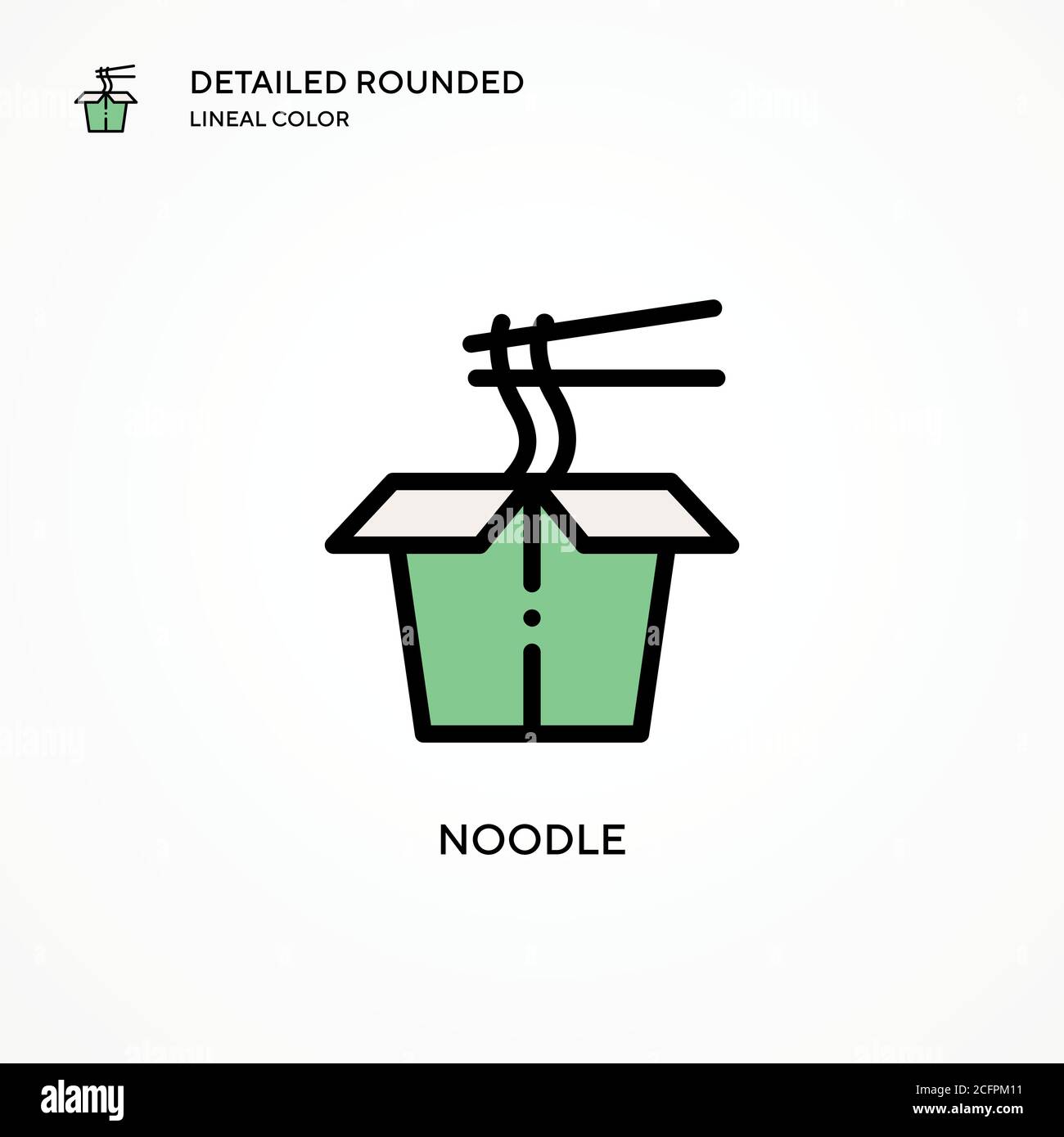 Noodle vector icon. Modern vector illustration concepts. Easy to edit ...