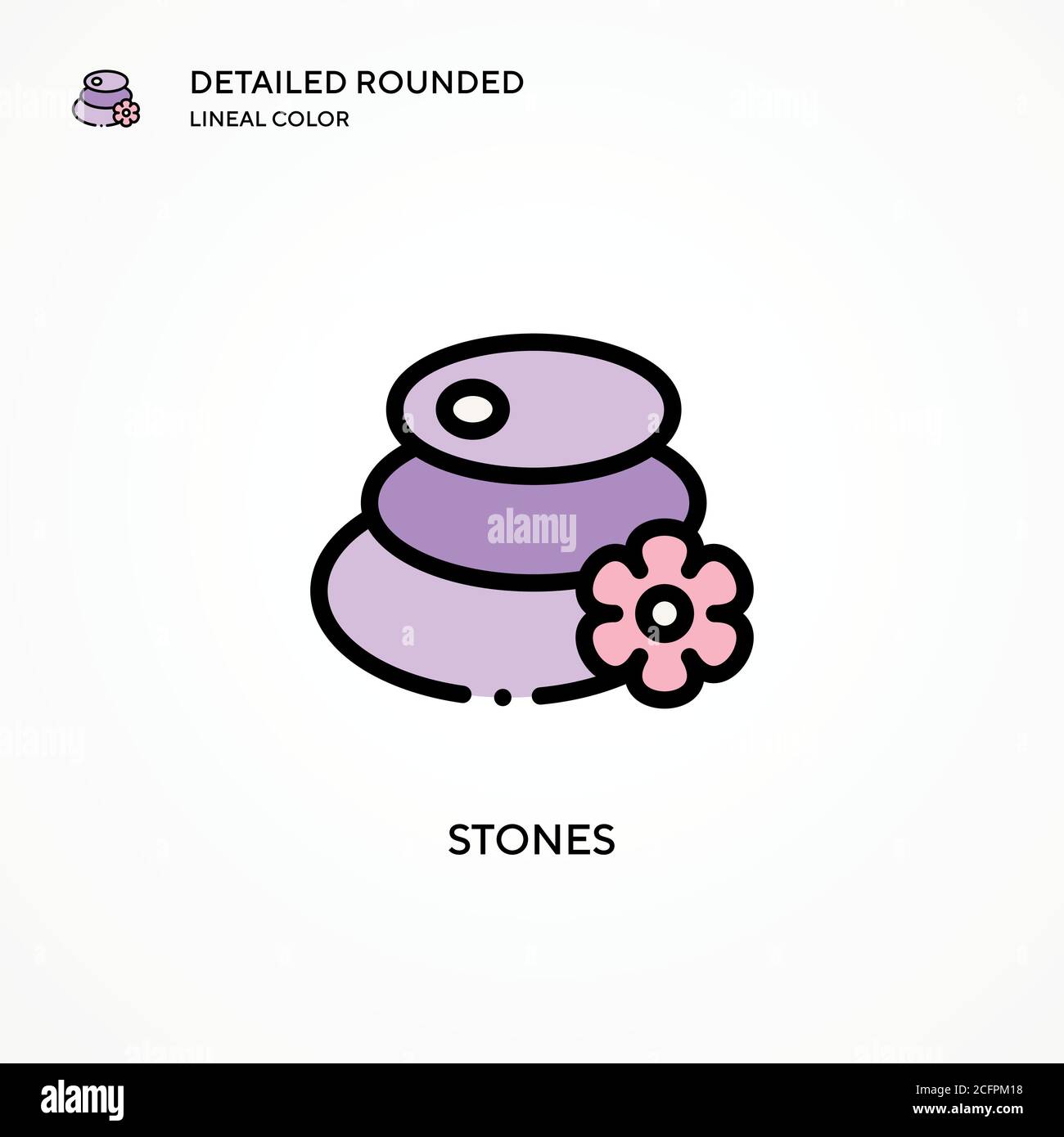 Stones vector icon. Modern vector illustration concepts. Easy to edit ...