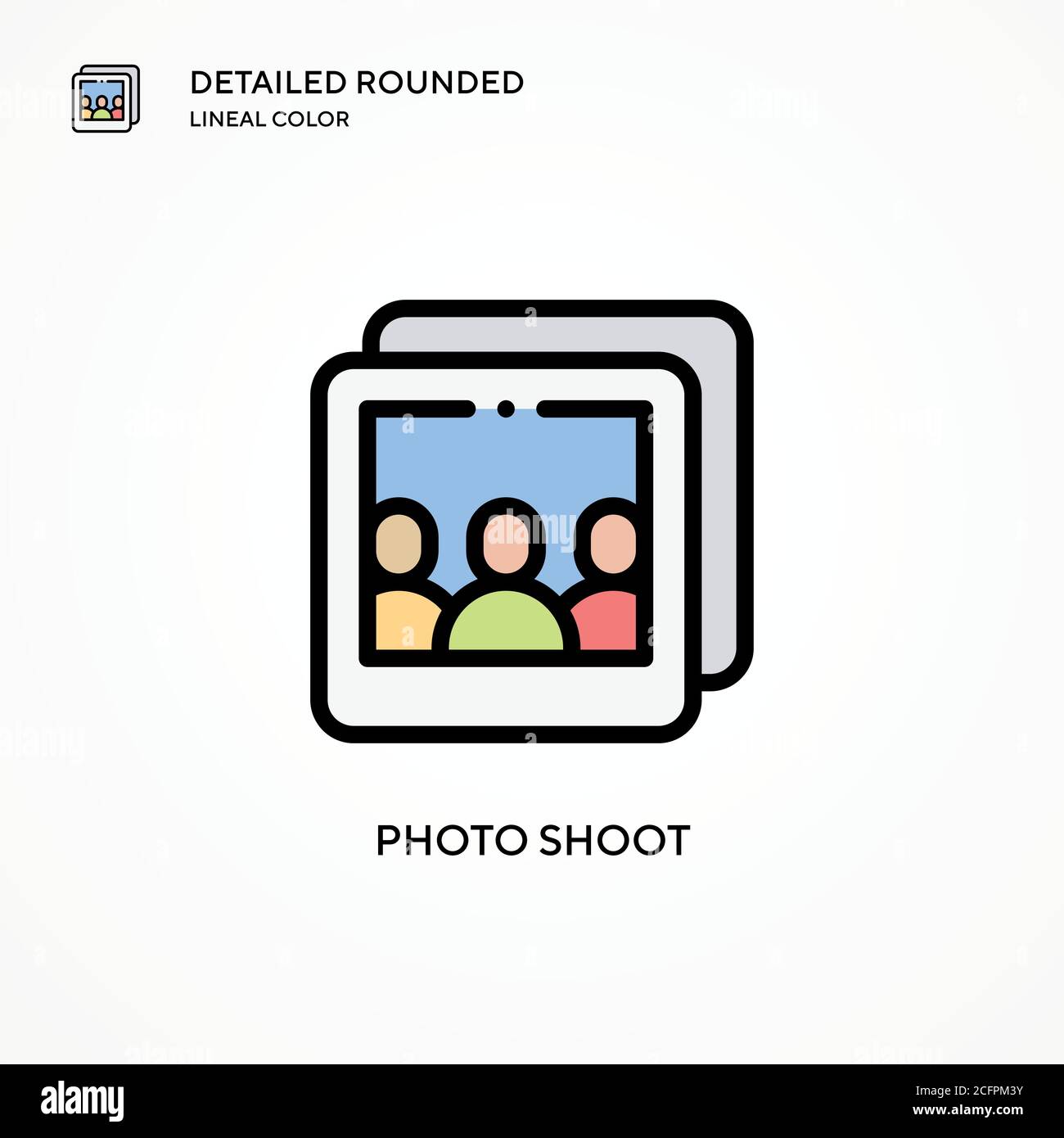 Photo shoot vector icon. Modern vector illustration concepts. Easy to ...