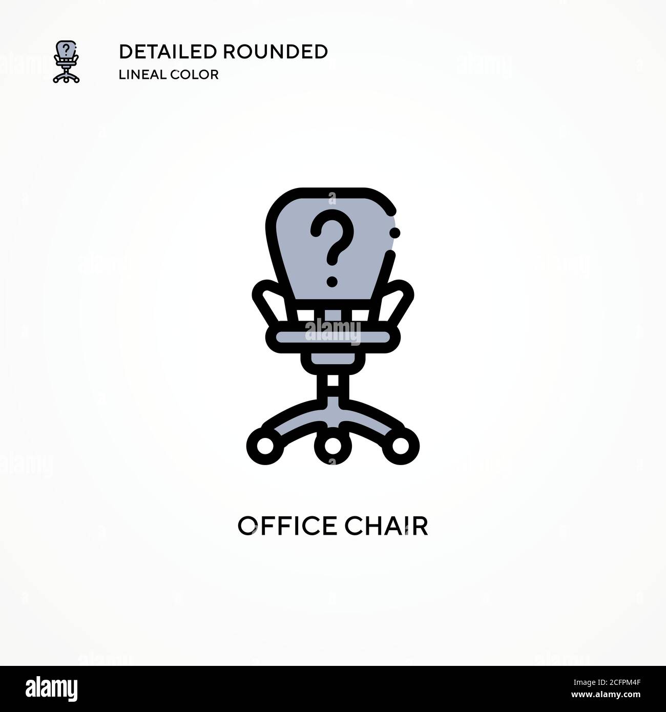 Office chair vector icon. Modern vector illustration concepts. Easy to ...