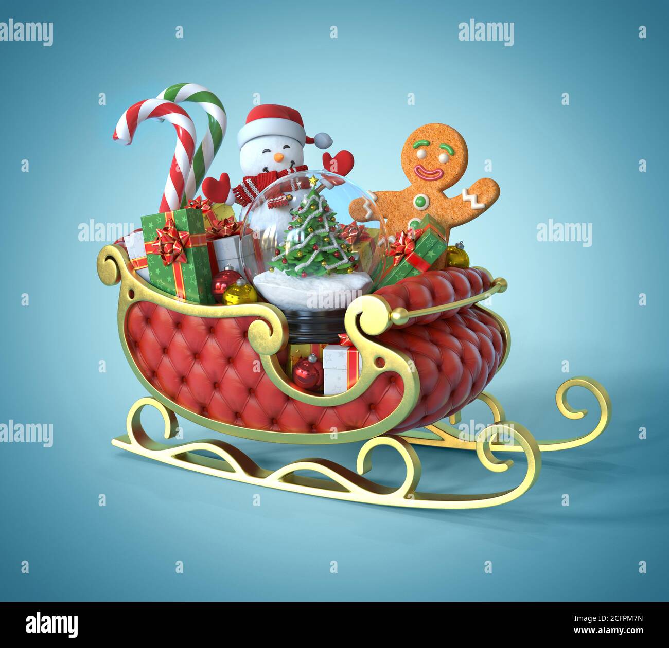 Santa sledge hi-res stock photography and images - Alamy