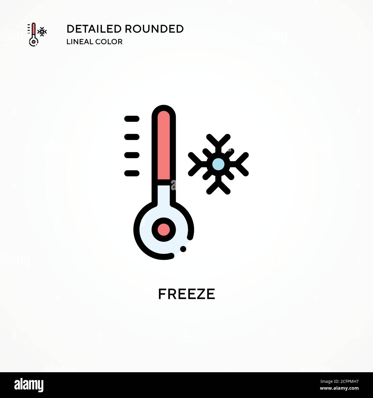 Freeze vector icon. Modern vector illustration concepts. Easy to edit ...