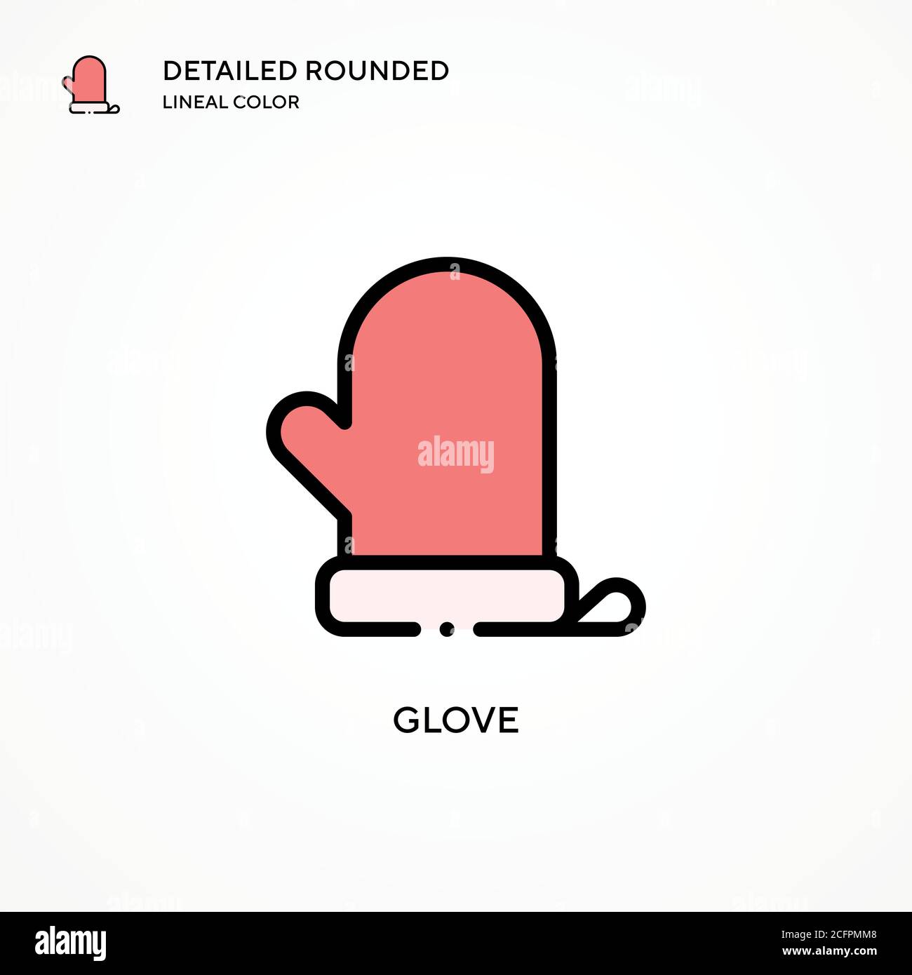 Glove vector icon. Modern vector illustration concepts. Easy to edit ...