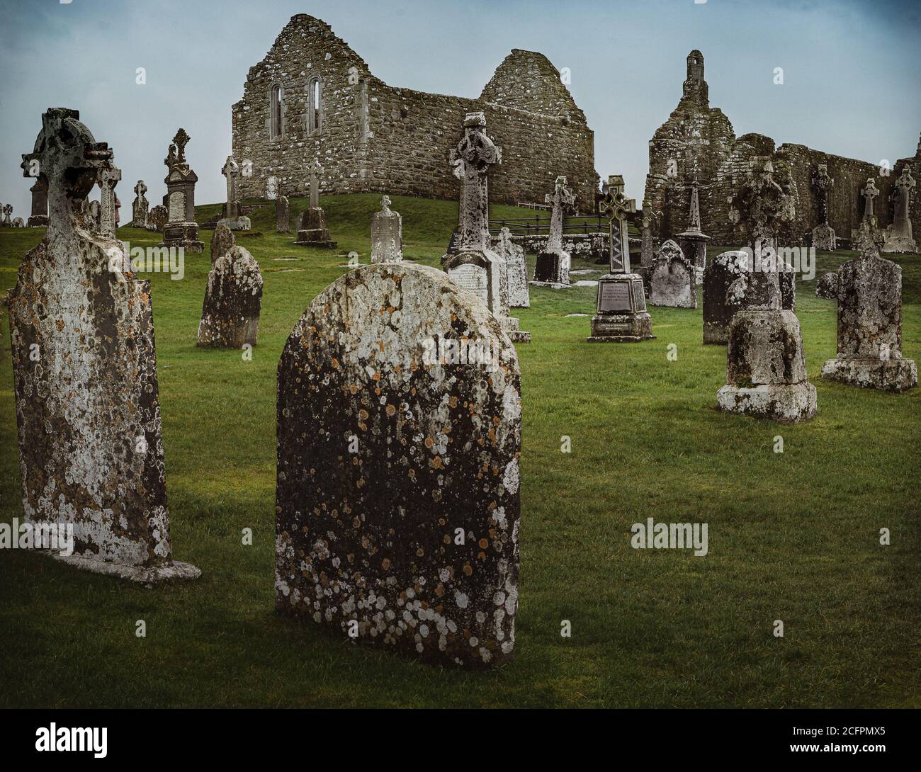Clonmacnoise monastery situated in County Offaly Ireland Stock Photo ...