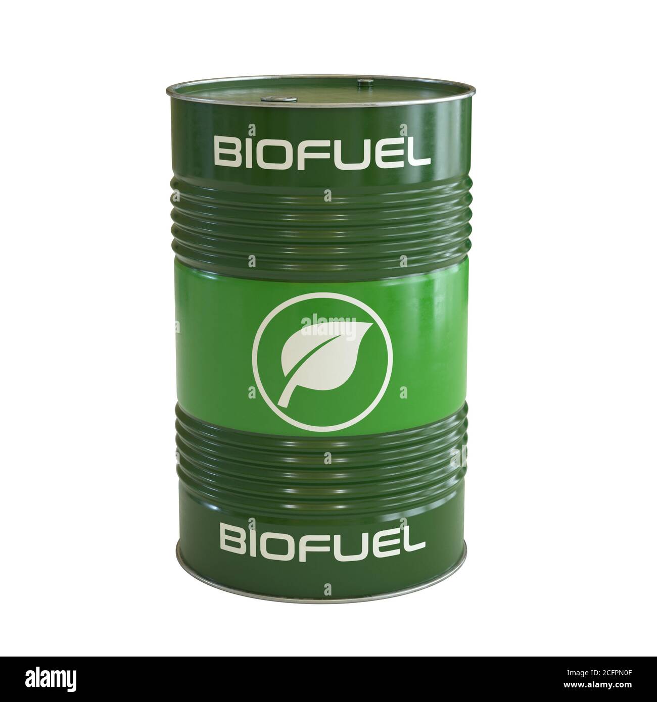 Biofuel barrel with biofuel symbol 3d rendering Stock Photo - Alamy