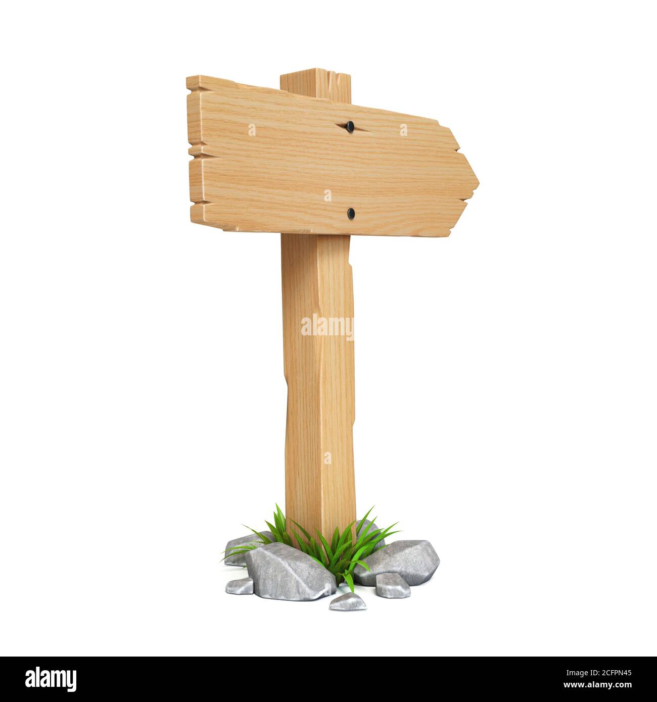 Signpost, signboard, guidepost, wooden road sign 3d rendering Stock ...