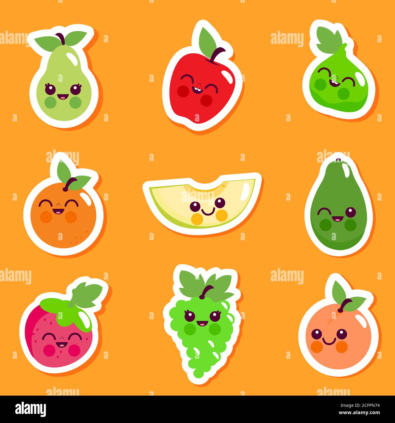 Cute Cartoon Fruit Drawing