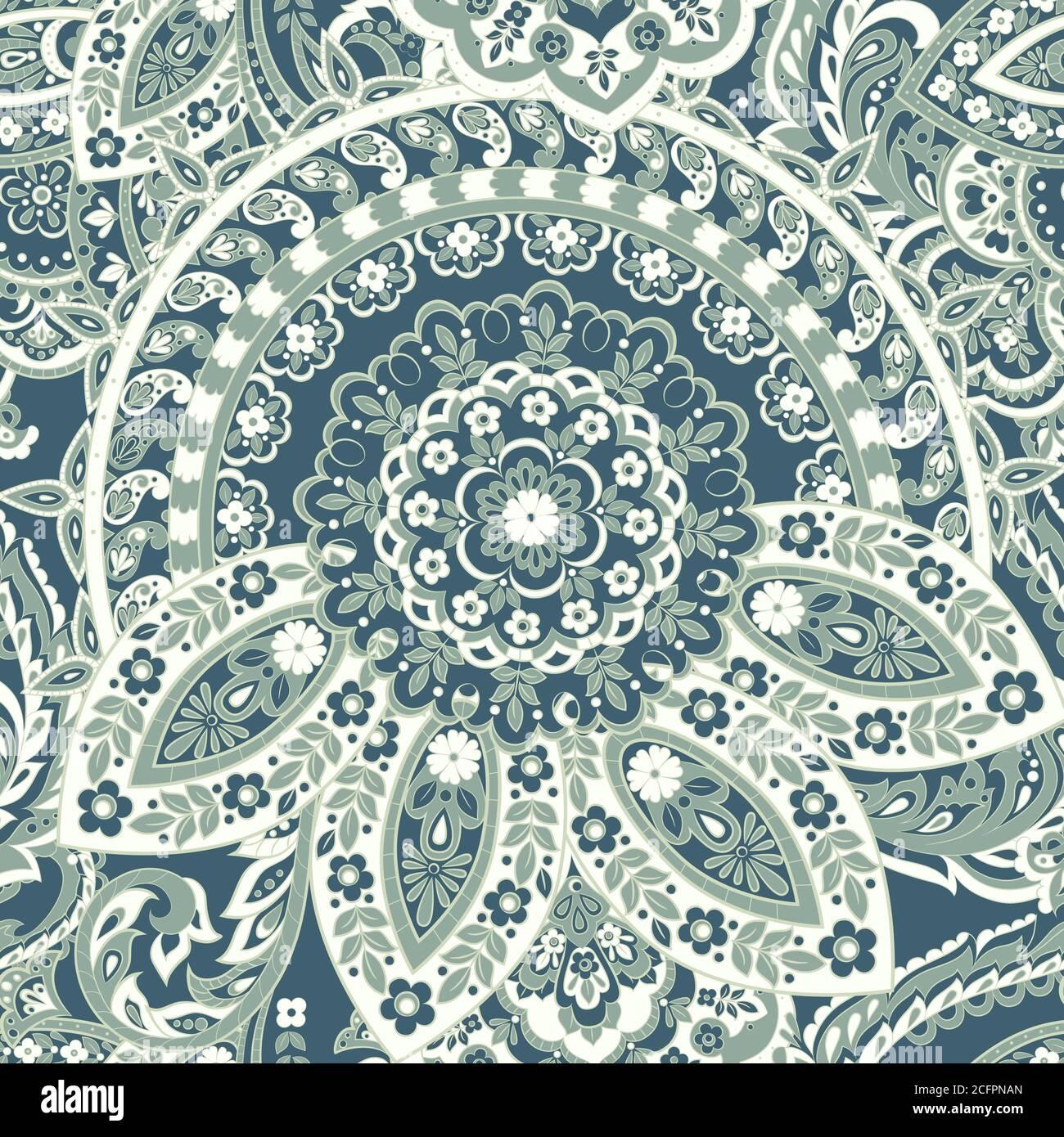 Damask seamless floral pattern Stock Vector Image & Art - Alamy