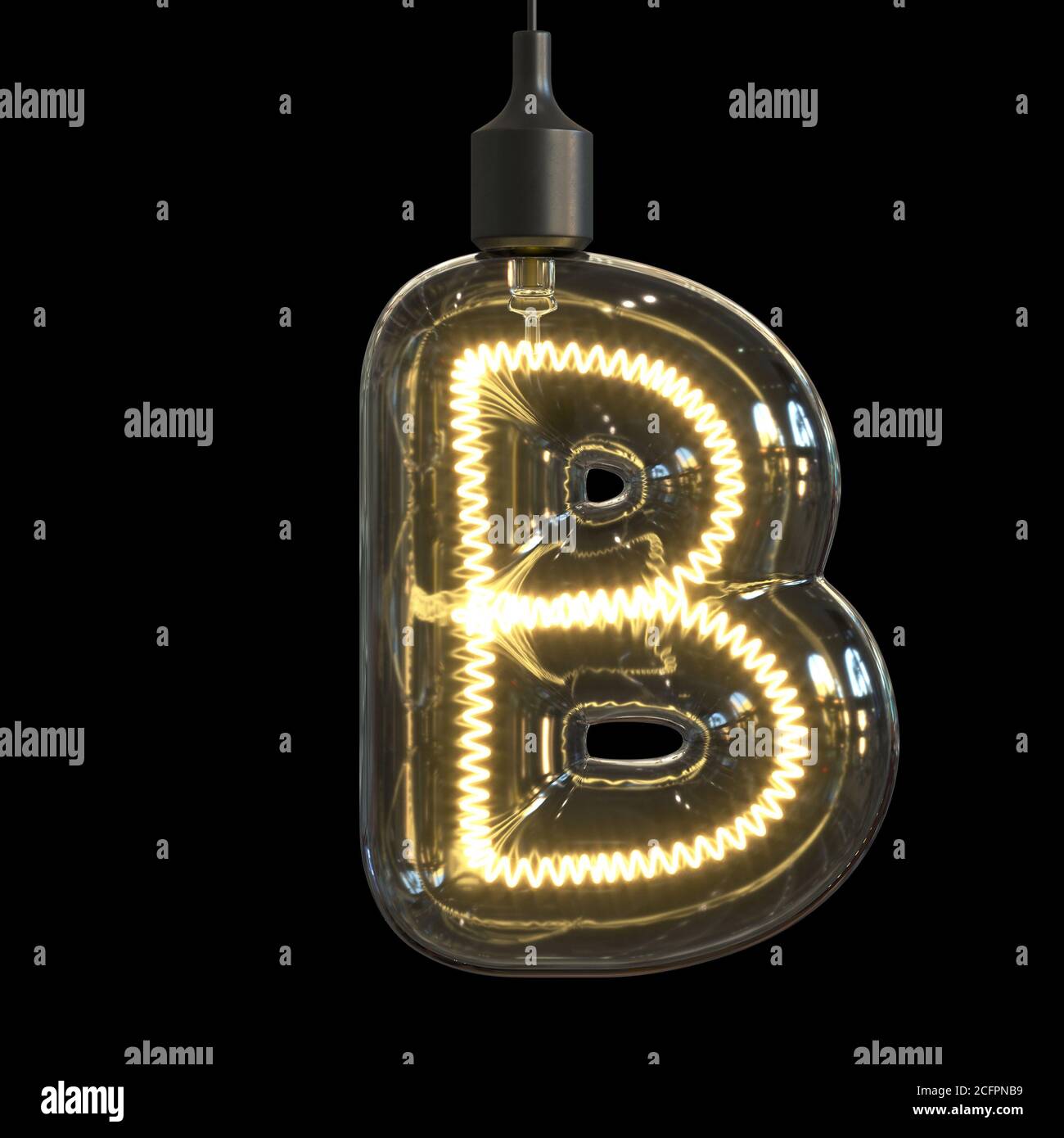 Letter b illuminated hi-res stock photography and images - Alamy