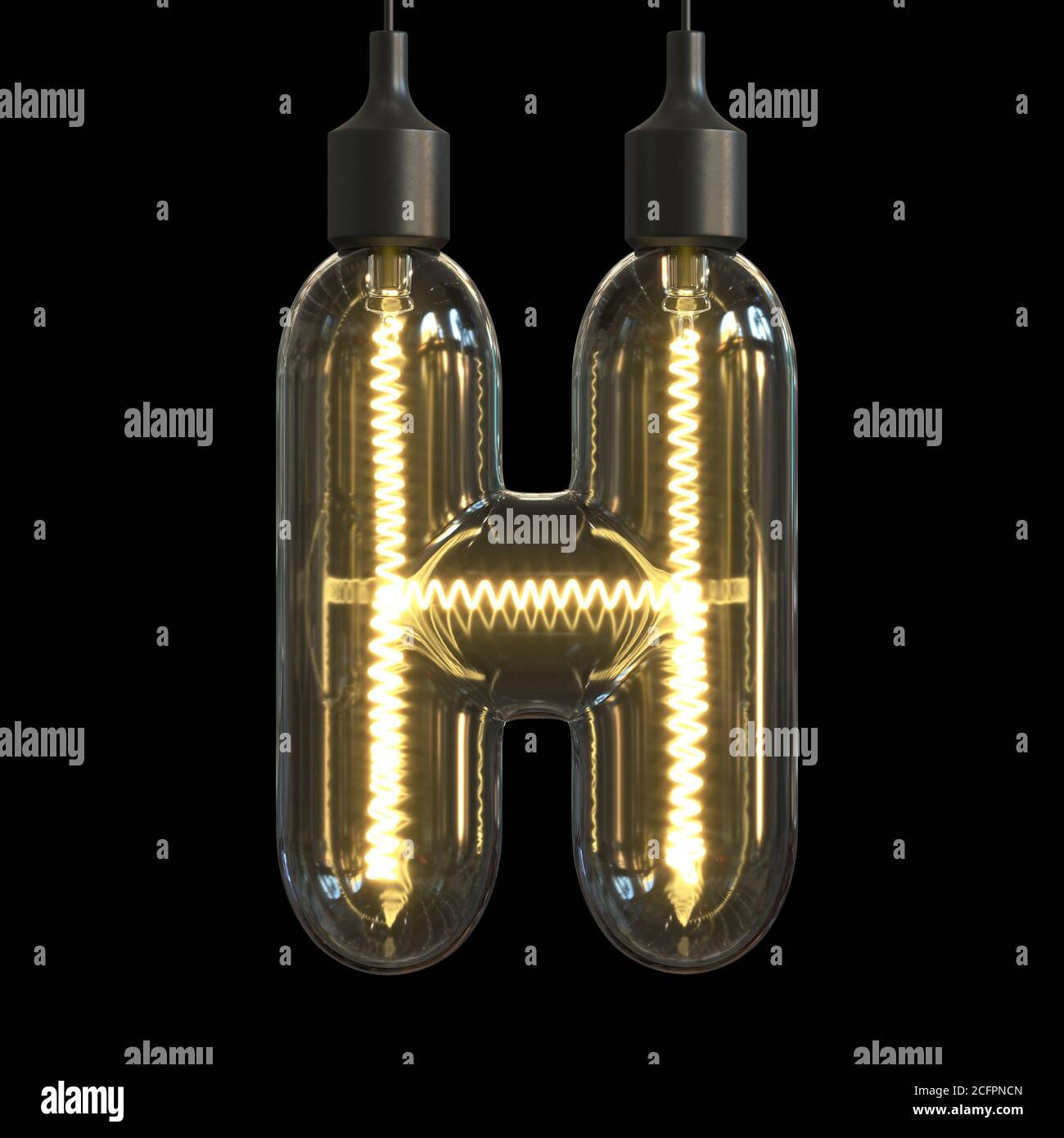 Illuminated letter h hi-res stock photography and images - Alamy