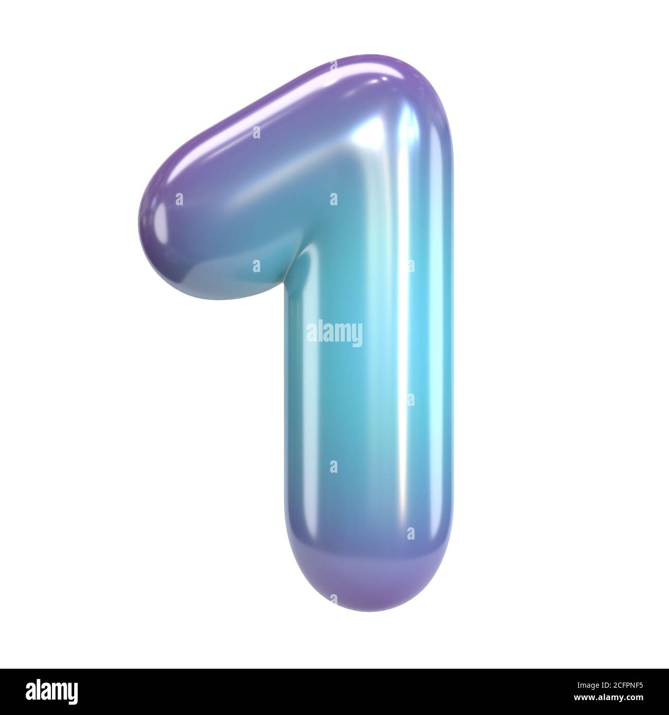 Round purple and blue font, balloon like letters and numbers, 3d ...