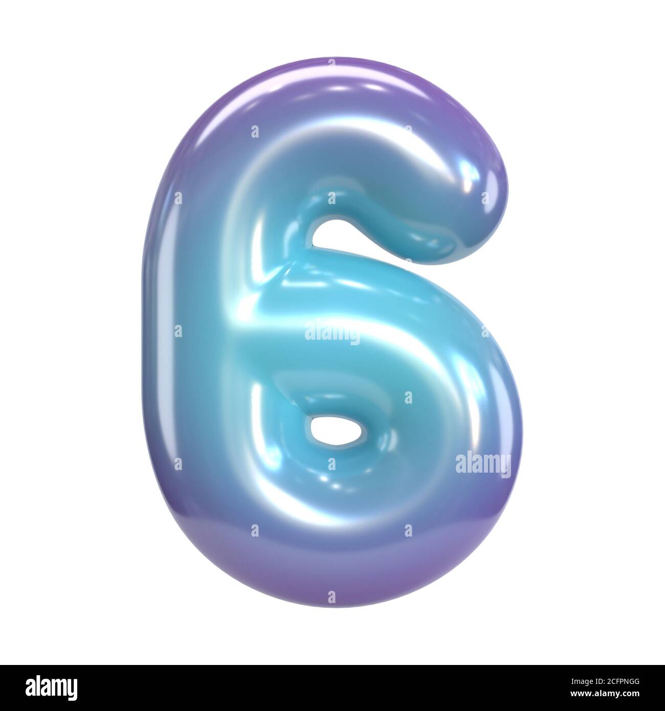 Round purple and blue font, balloon like letters and numbers, 3d ...