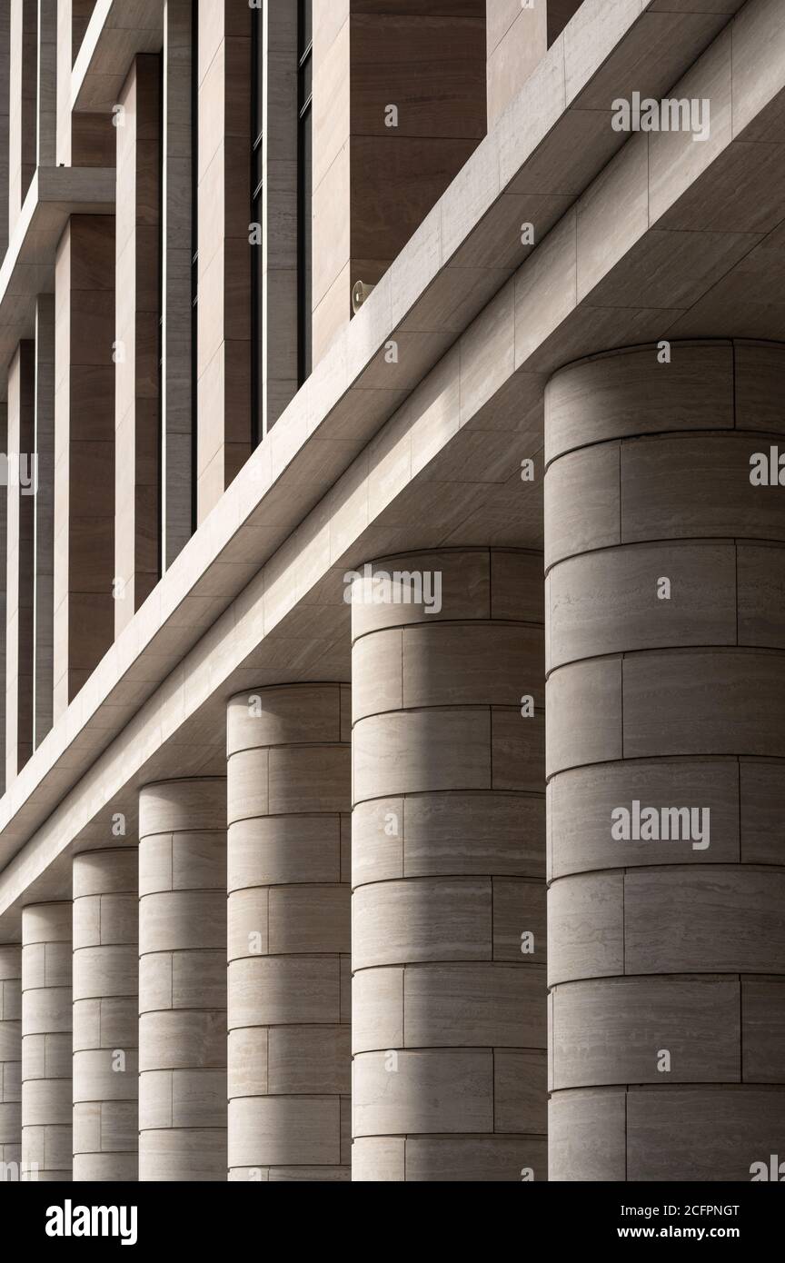 Abstract background architecture lines. modern architecture detail ...