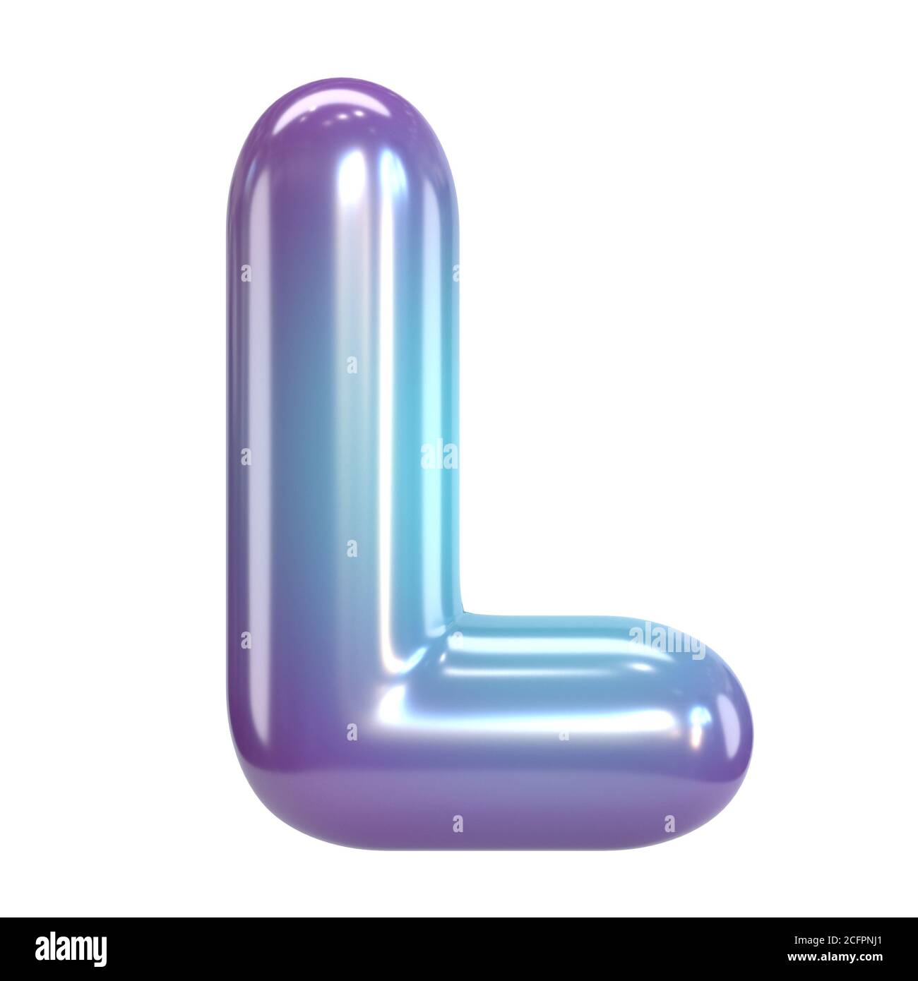 The Letter L In Colorful Bubble Letters