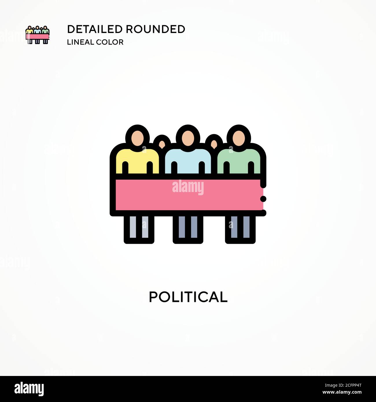 Political vector icon. Modern vector illustration concepts. Easy to ...
