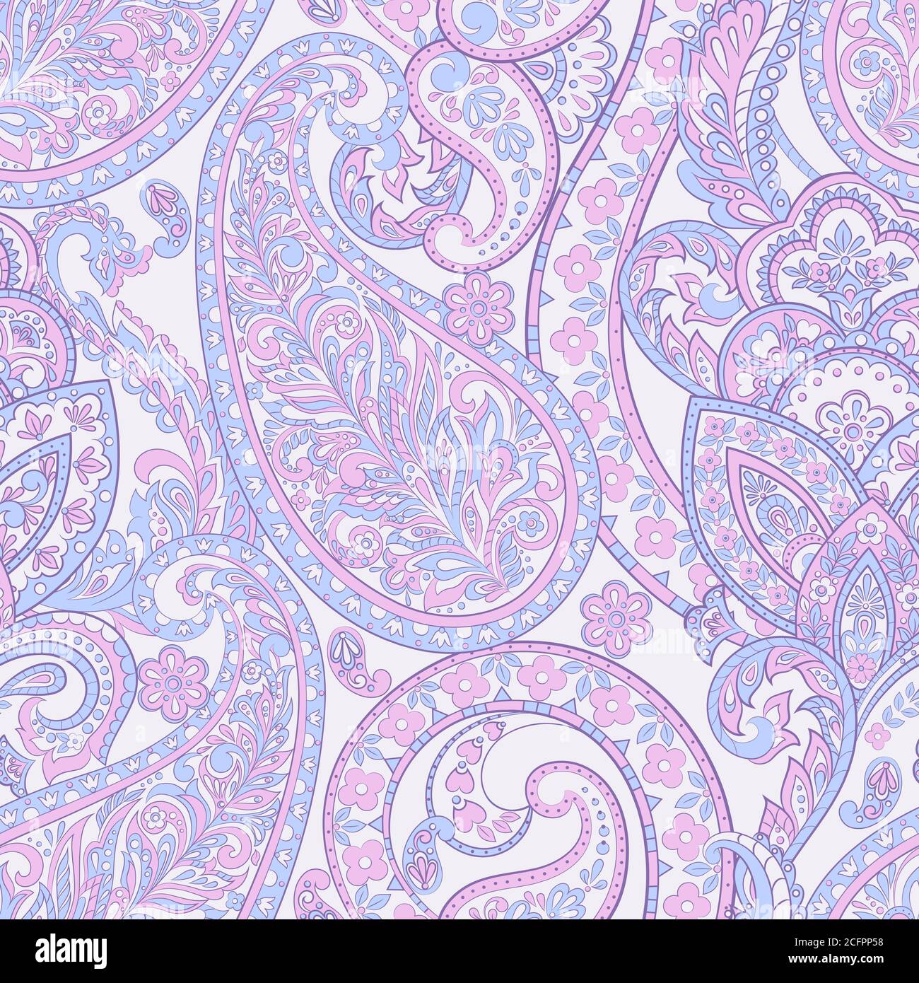 Ornate damask background. Paisley seamless pattern Stock Vector Image ...