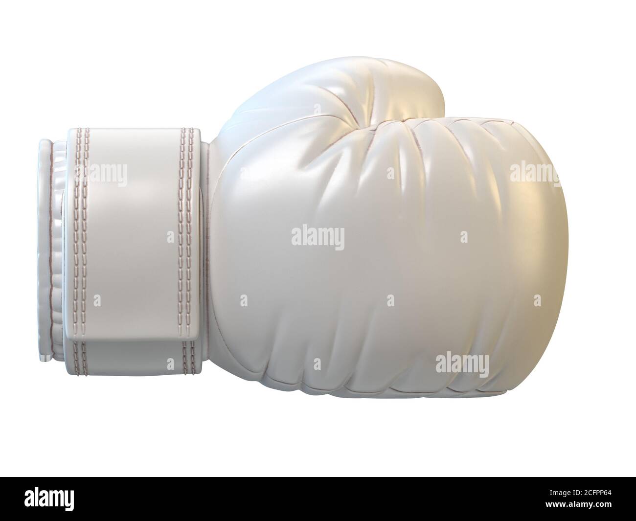 White boxing glove isolated on white background 3d rendering Stock ...