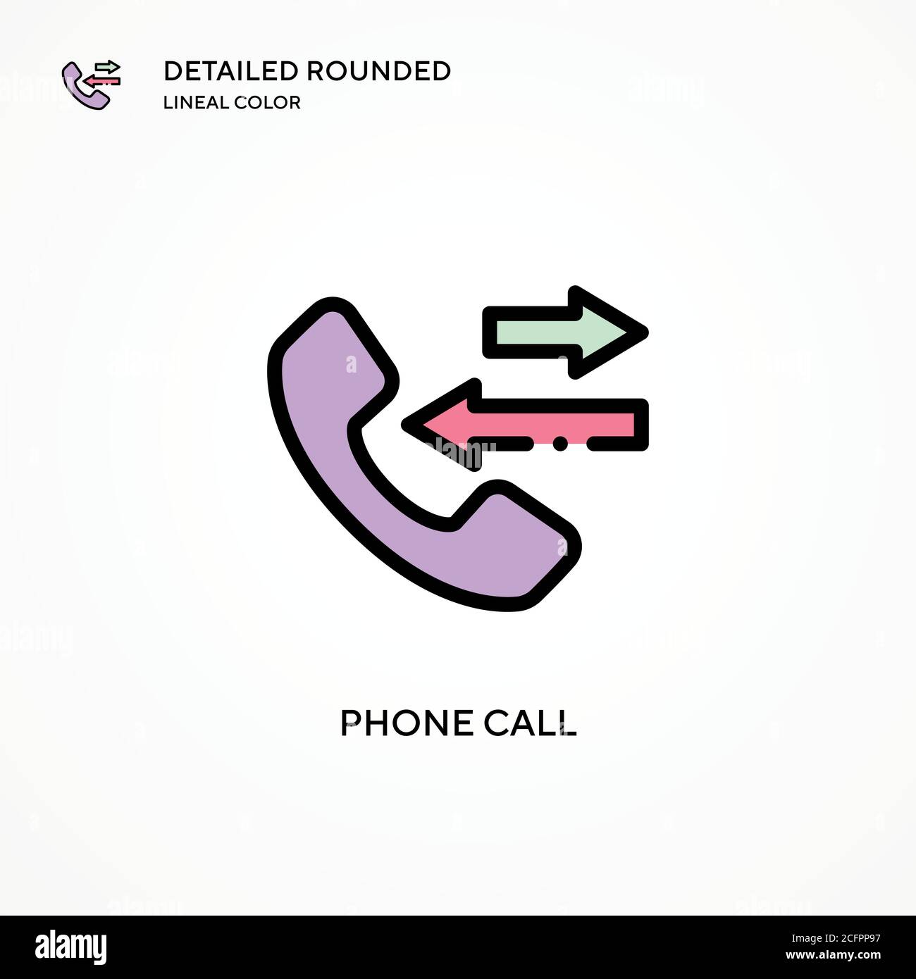 Phone call vector icon. Modern vector illustration concepts. Easy to ...