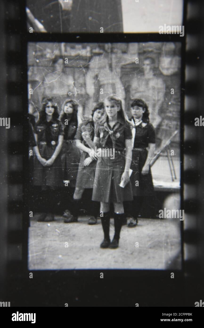 Fine 1970s vintage black and white photography of a formal scout ...