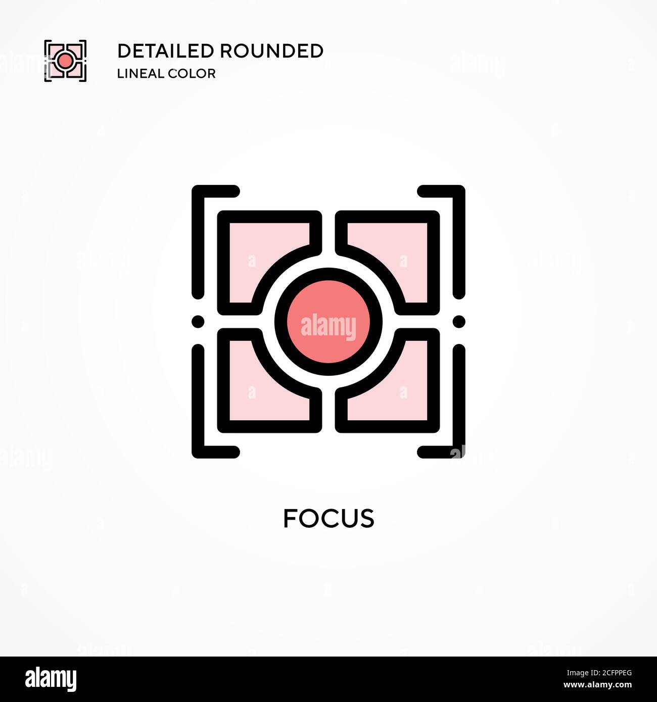 Focus vector icon. Modern vector illustration concepts. Easy to edit ...