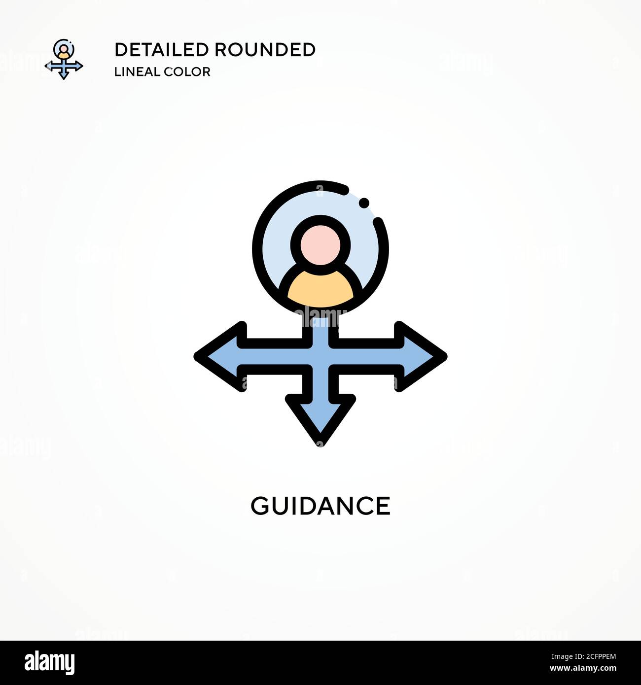 Guidance vector icon. Modern vector illustration concepts. Easy to edit ...