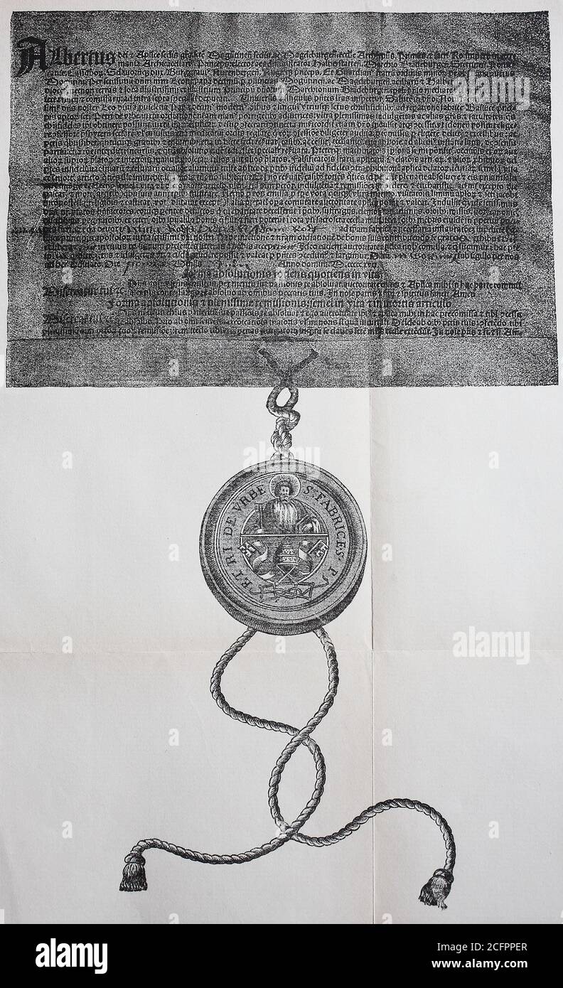 Indulgence letters of Albrecht of Brandenburg, June 28, 1490 ...