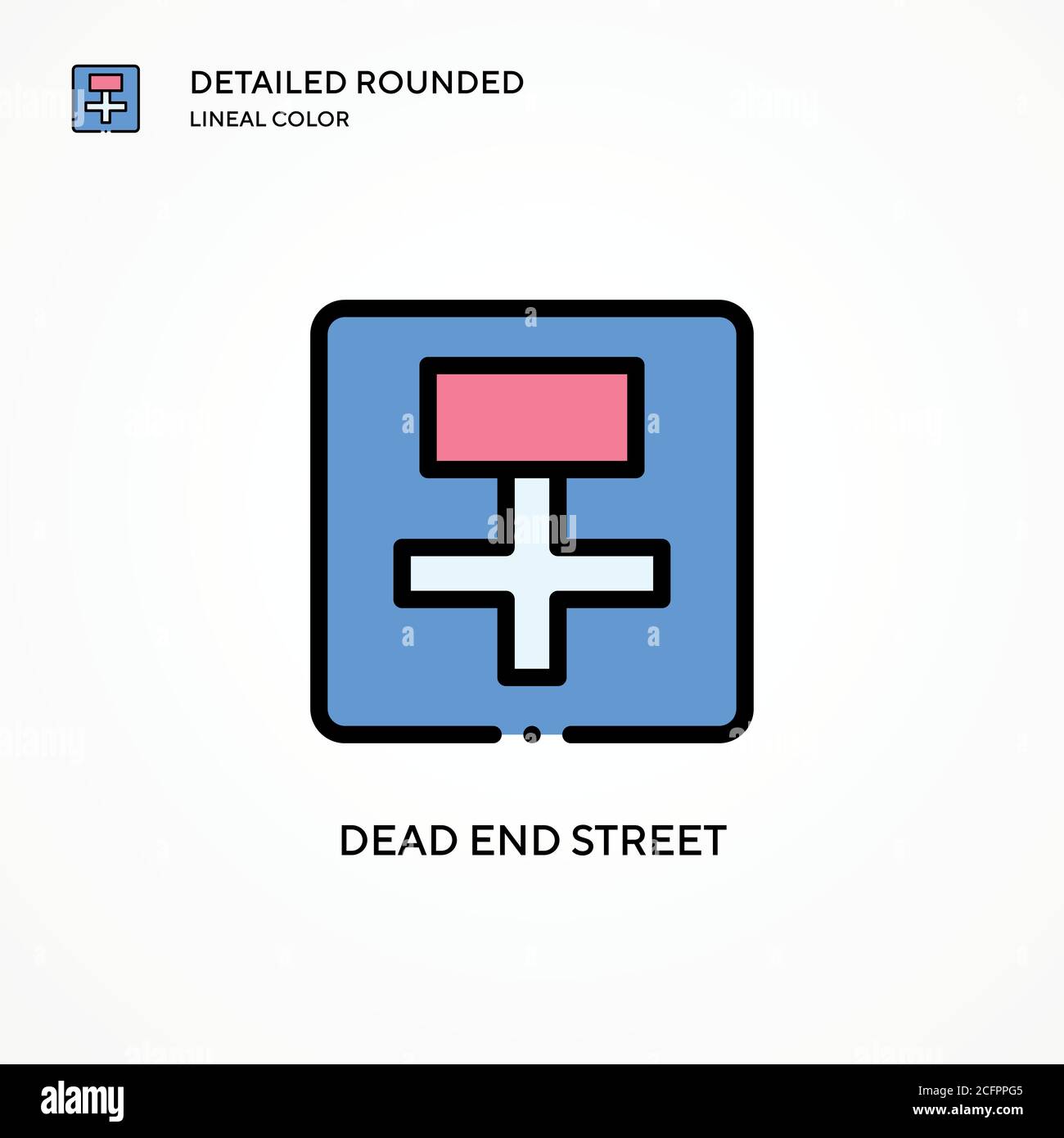 Modern dead end traffic sign hi-res stock photography and images - Alamy