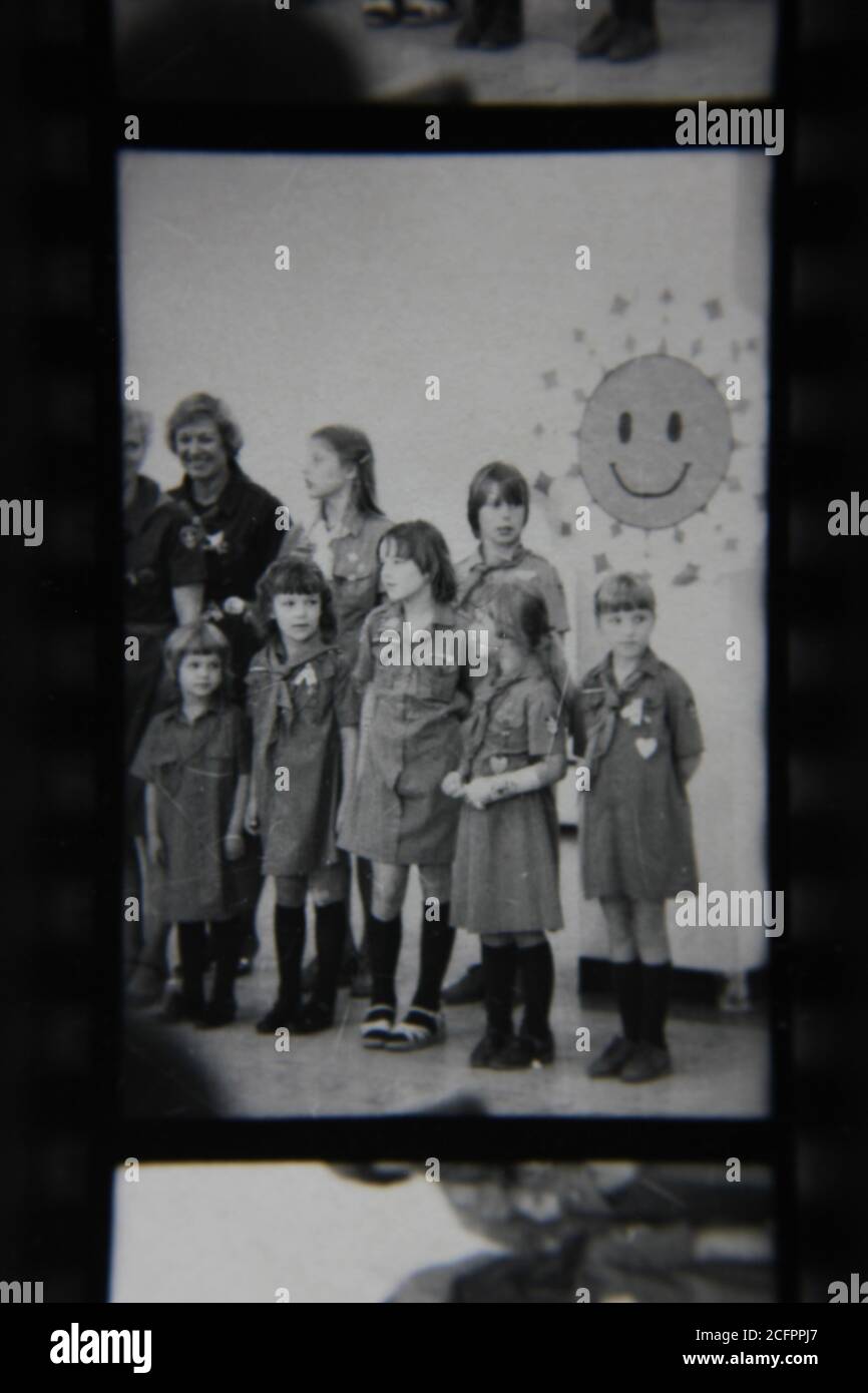 Fine 1970s vintage black and white photography of a formal scout ...