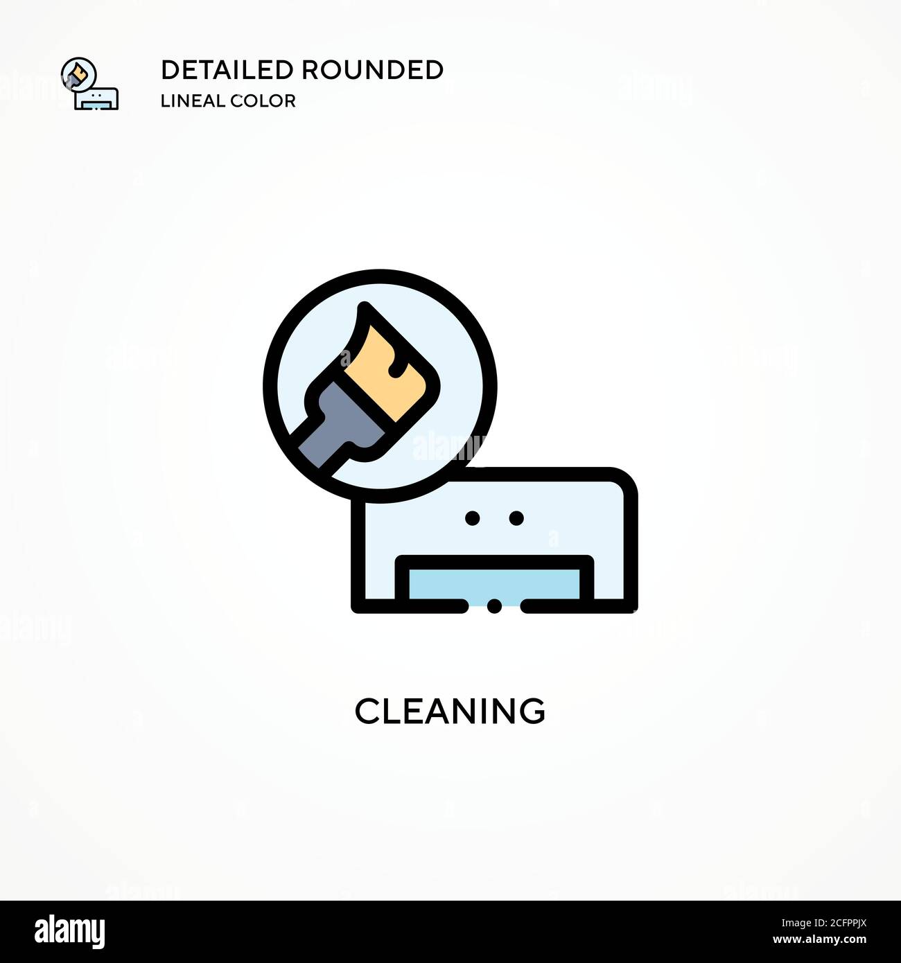 Cleaning vector icon. Modern vector illustration concepts. Easy to edit ...