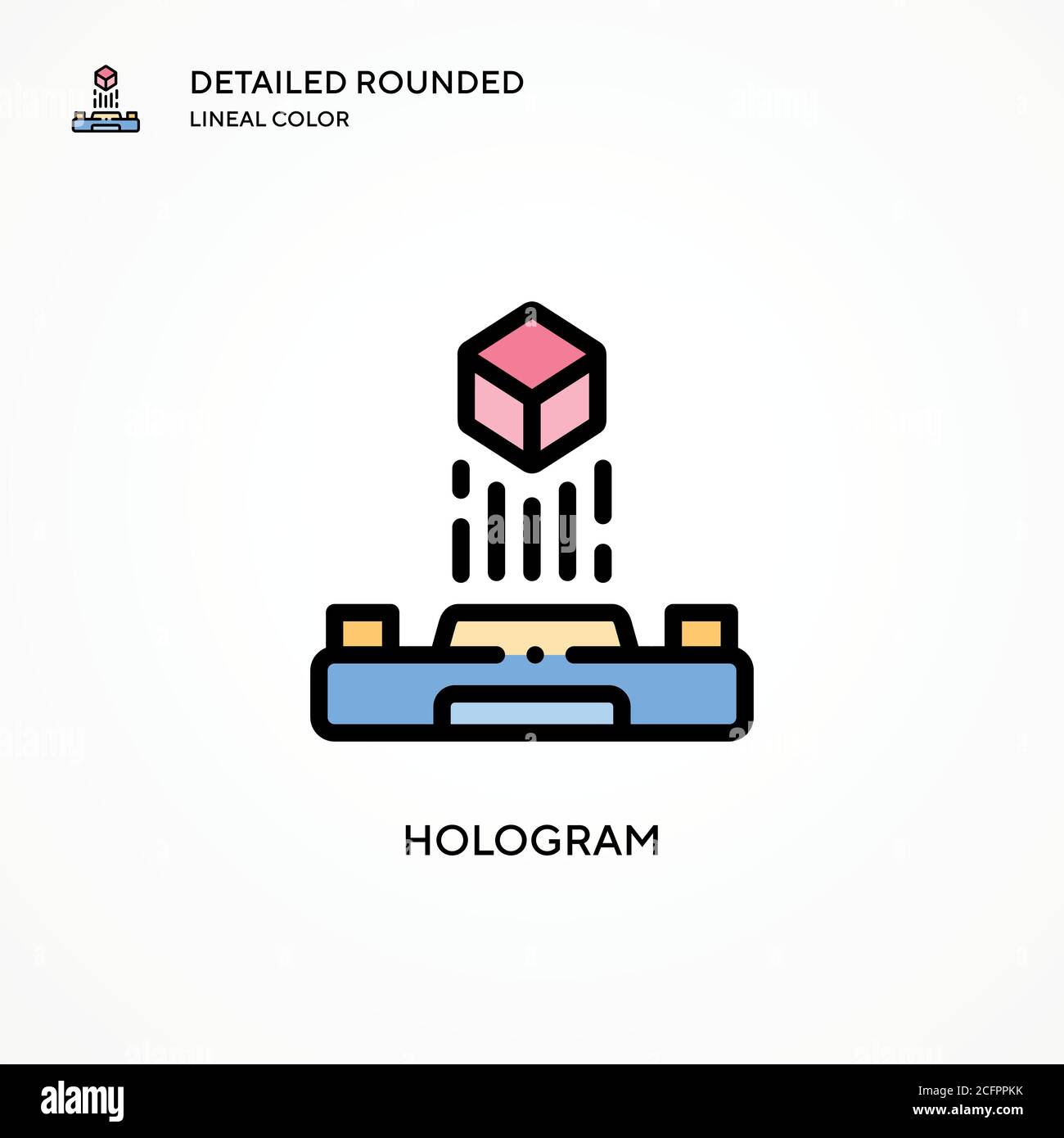 Hologram vector icon. Modern vector illustration concepts. Easy to edit ...