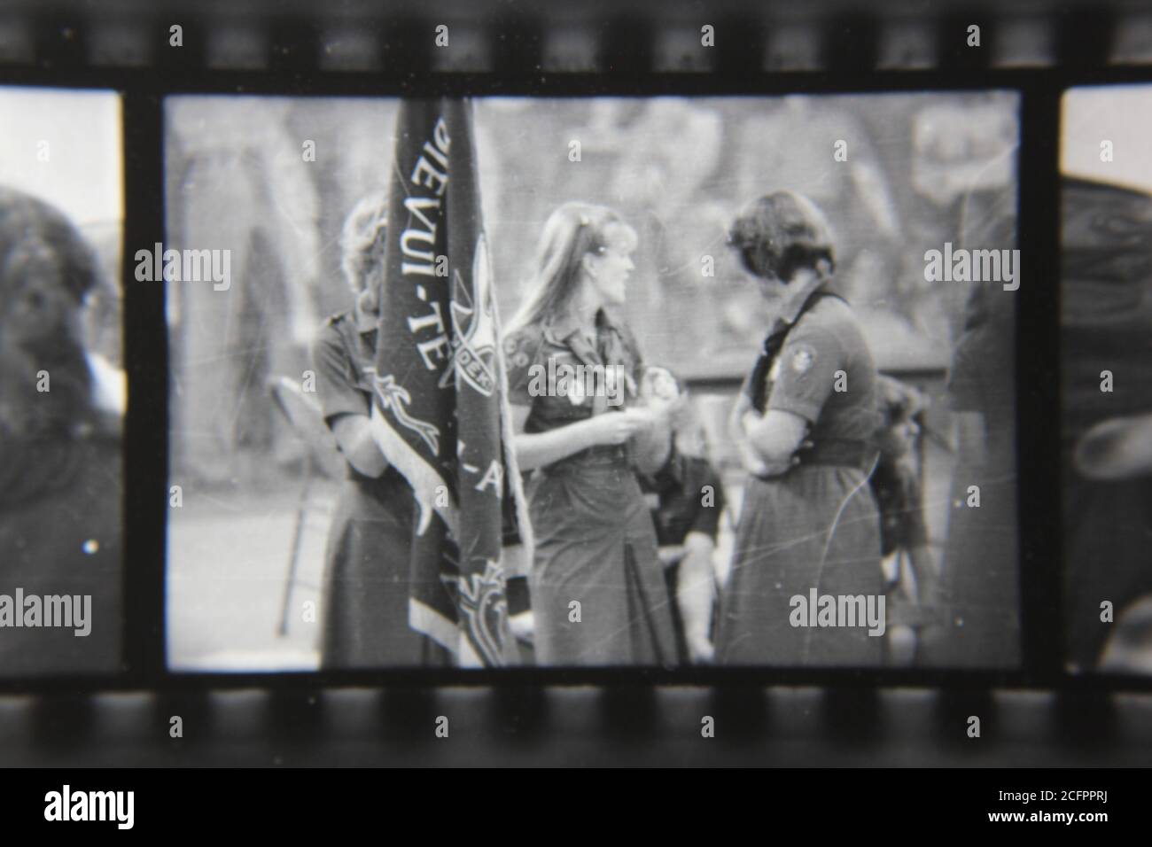 Fine 1970s vintage black and white photography of a formal scout ...