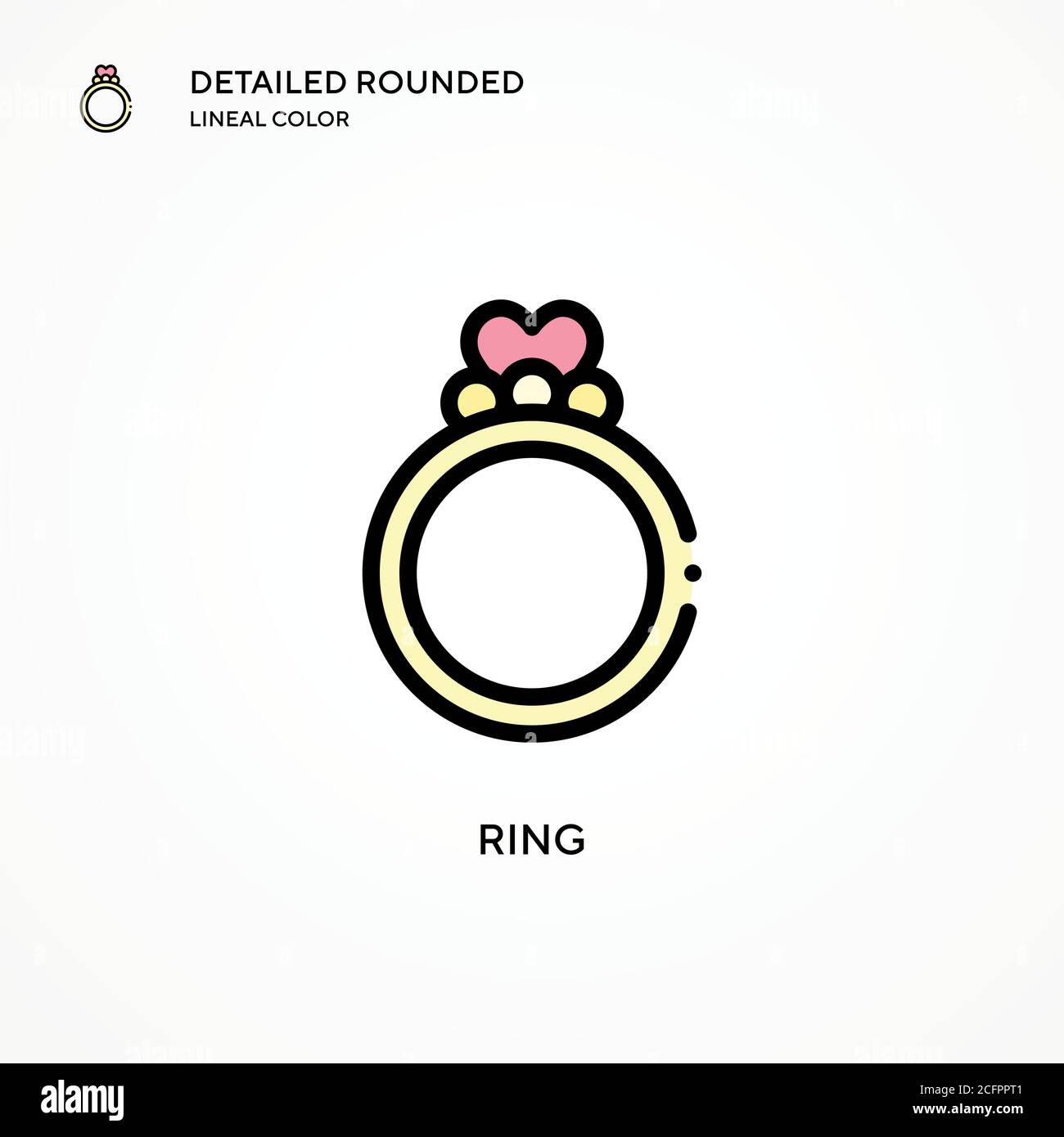Ring vector icon. Modern vector illustration concepts. Easy to edit and ...