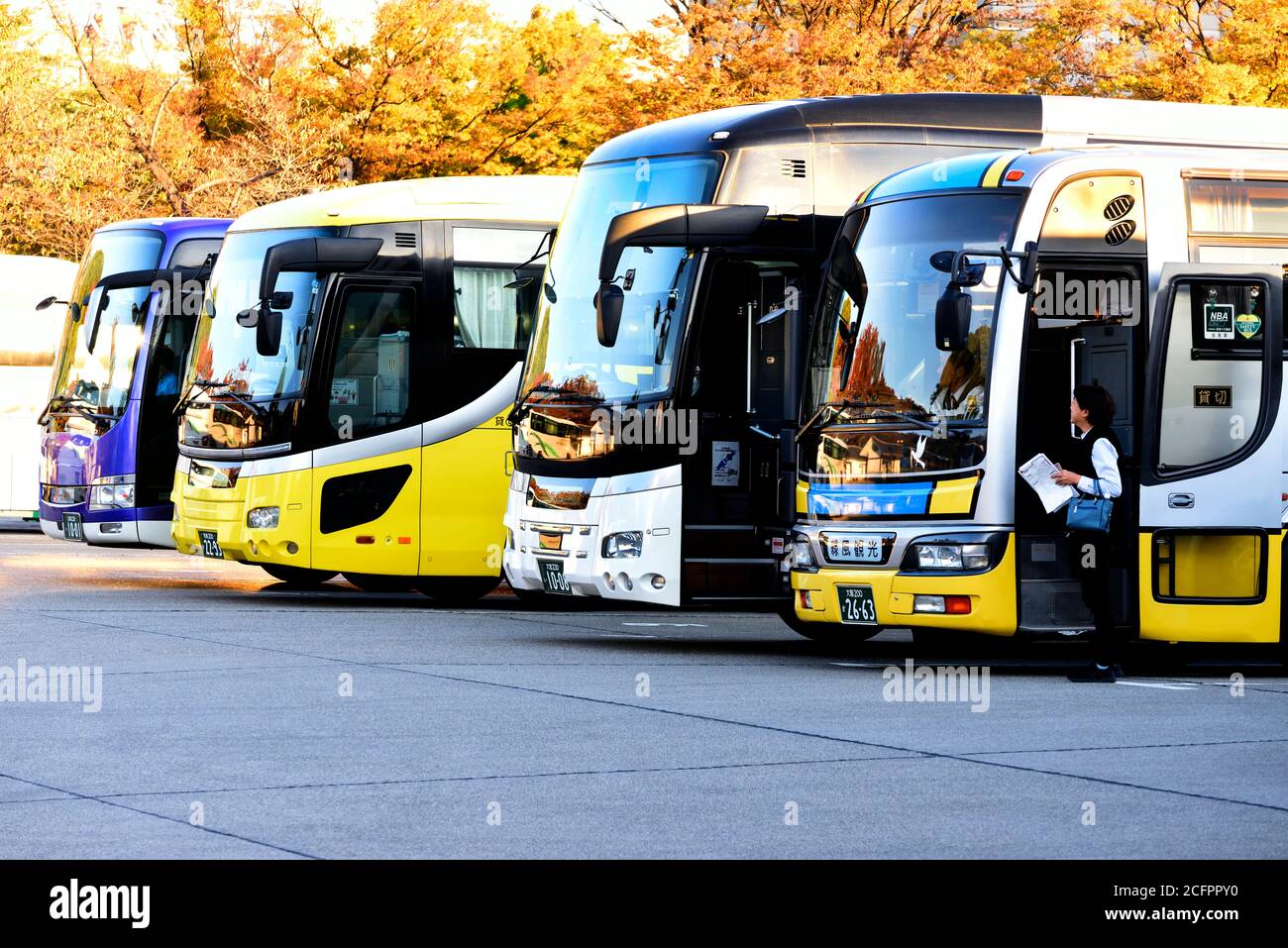 Coach Tours Japan Stock Photo - Alamy