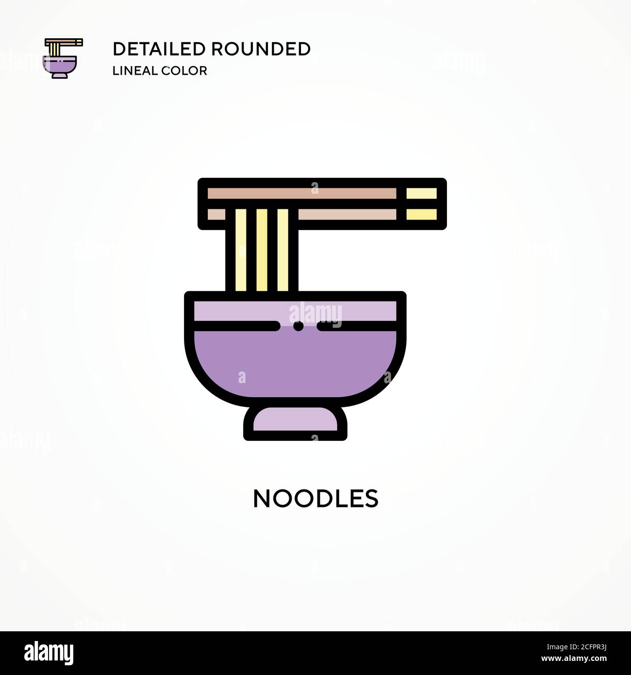 Noodles vector icon. Modern vector illustration concepts. Easy to edit ...