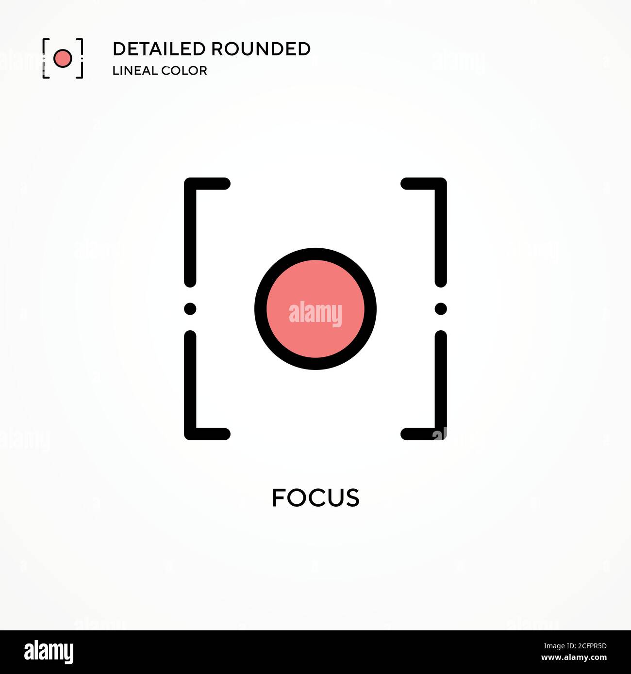 Focus vector icon. Modern vector illustration concepts. Easy to edit ...