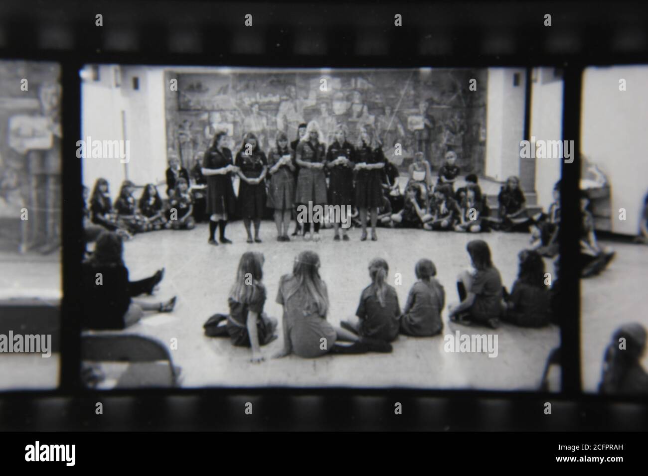 Fine 1970s vintage black and white photography of a formal scout ...