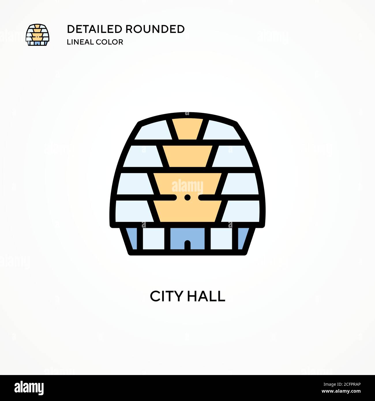 City hall vector icon. Modern vector illustration concepts. Easy to ...