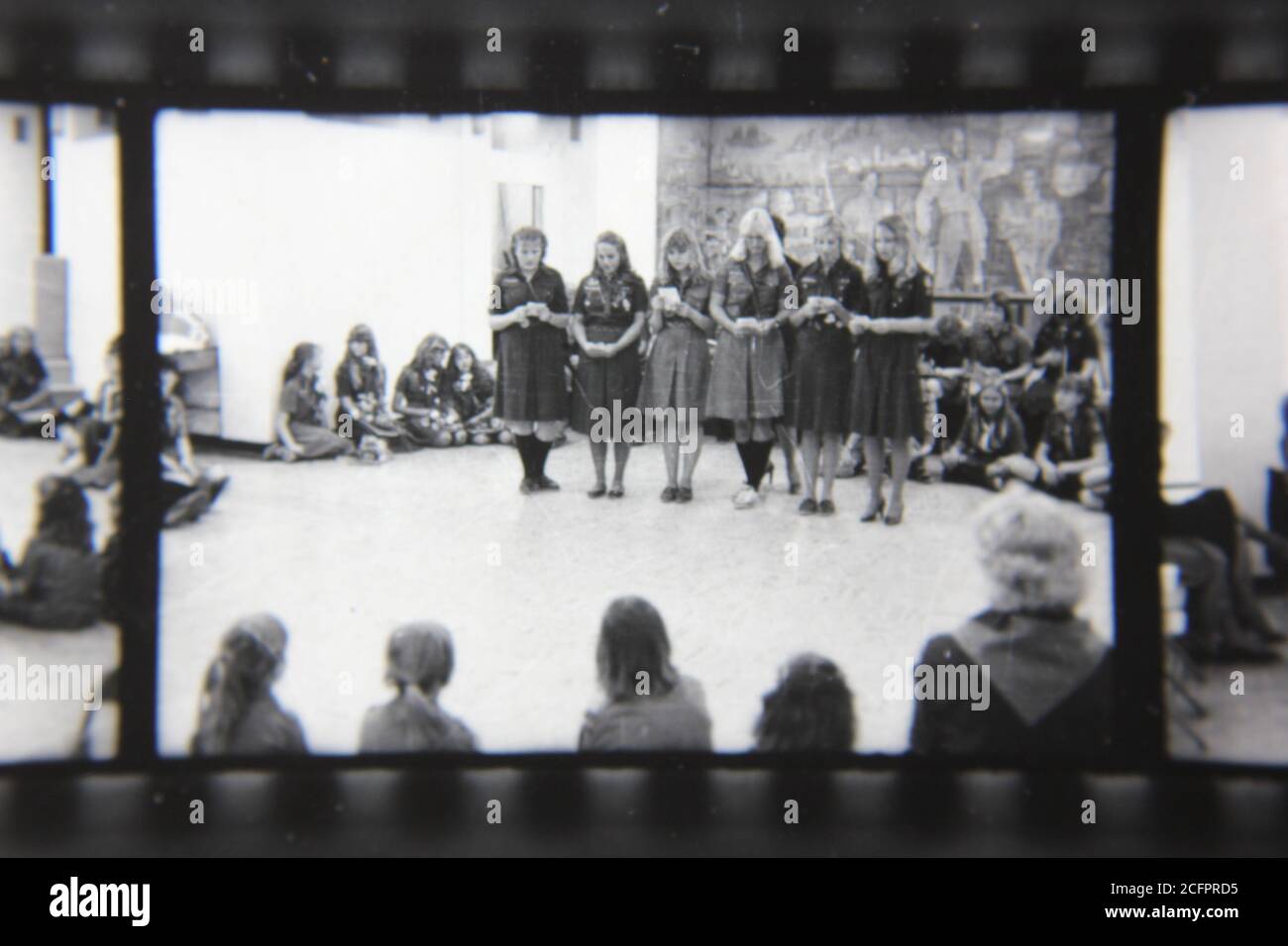 Fine 1970s vintage black and white photography of a formal scout ...