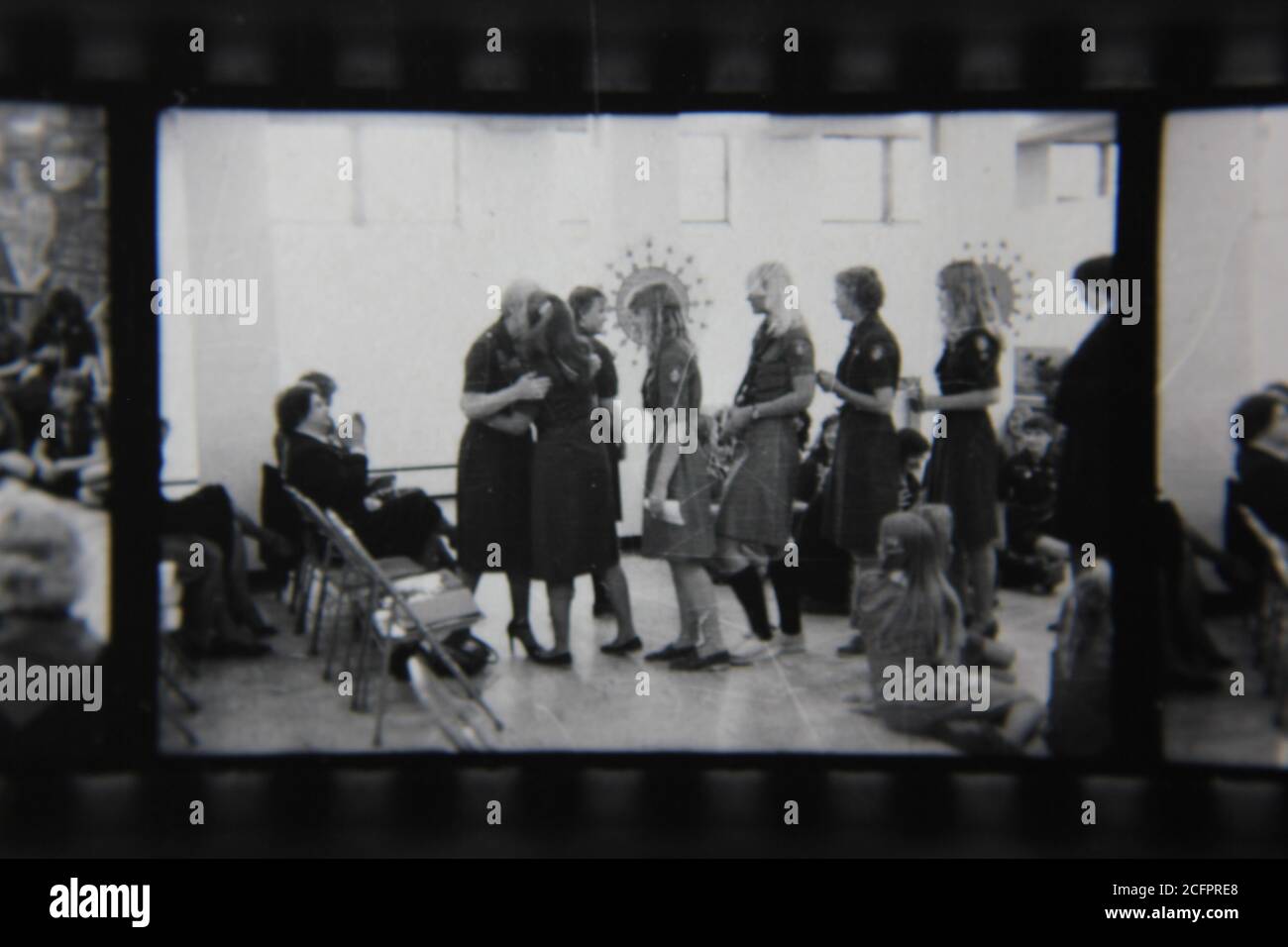 Fine 1970s vintage black and white photography of a formal scout ...