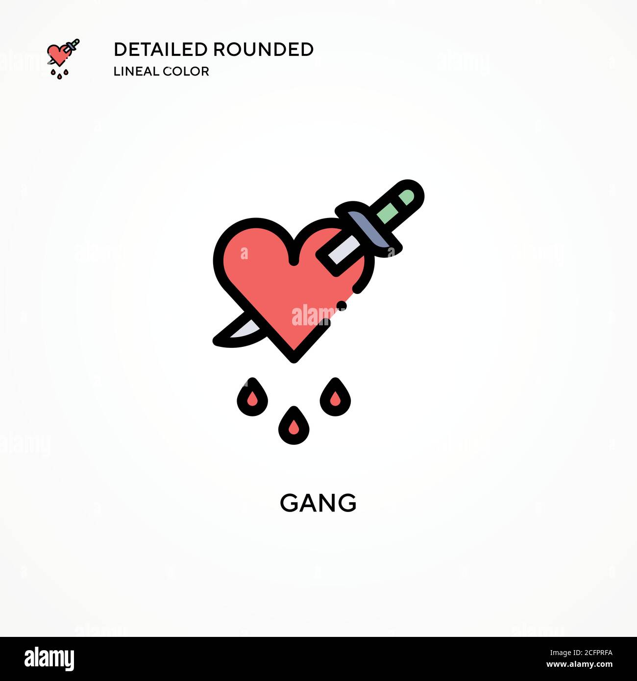 Gang vector icon. Modern vector illustration concepts. Easy to edit and ...