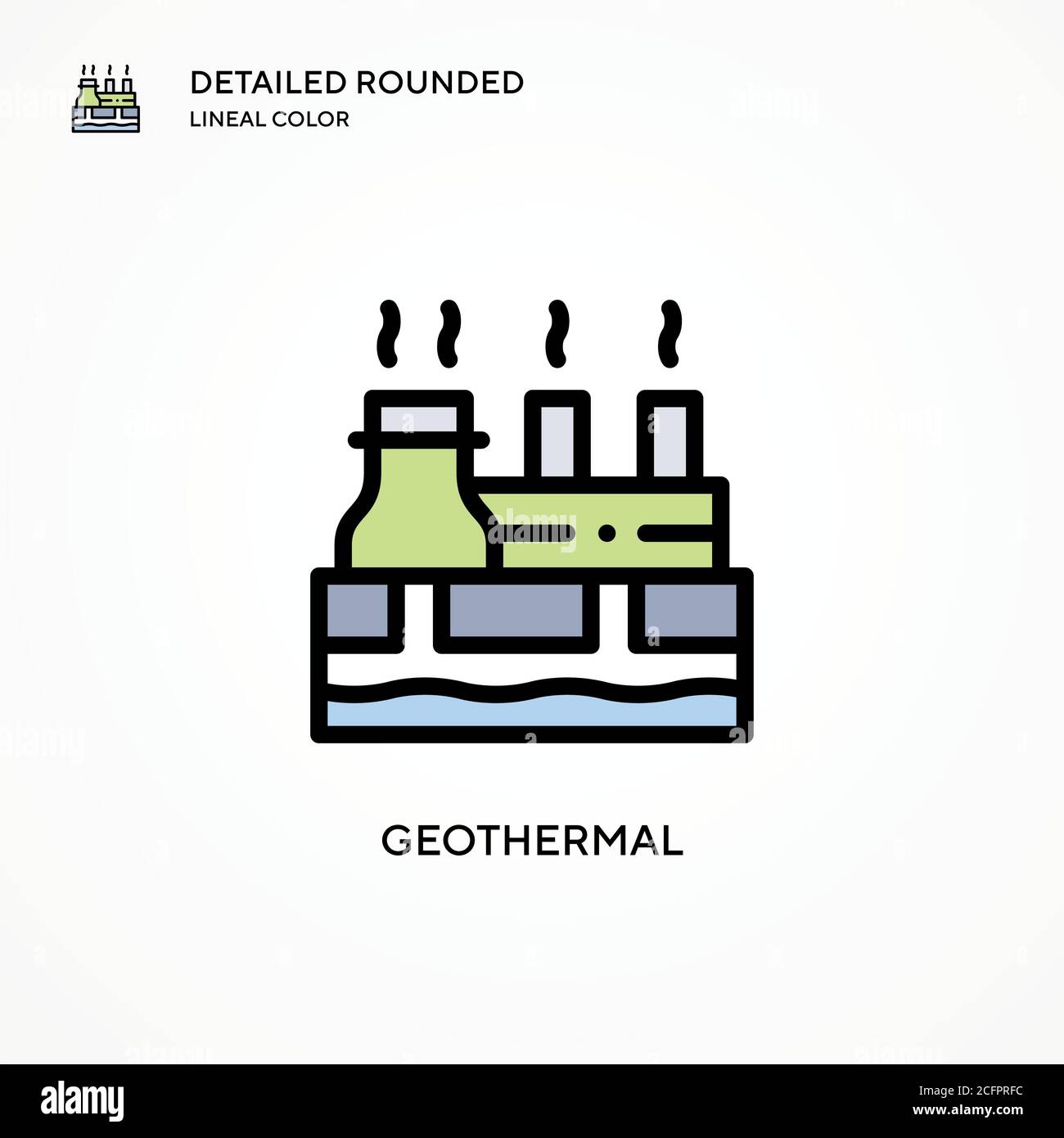 Geothermal vector icon. Modern vector illustration concepts. Easy to ...