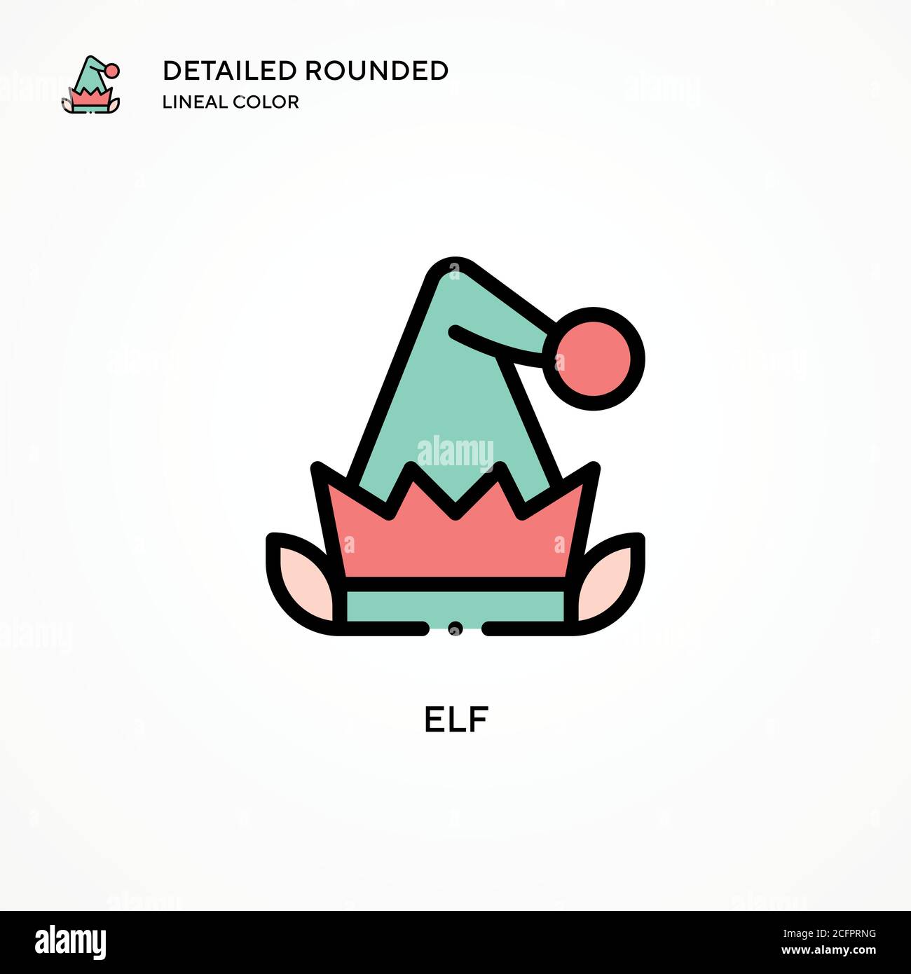 Elf vector icon. Modern vector illustration concepts. Easy to edit and ...