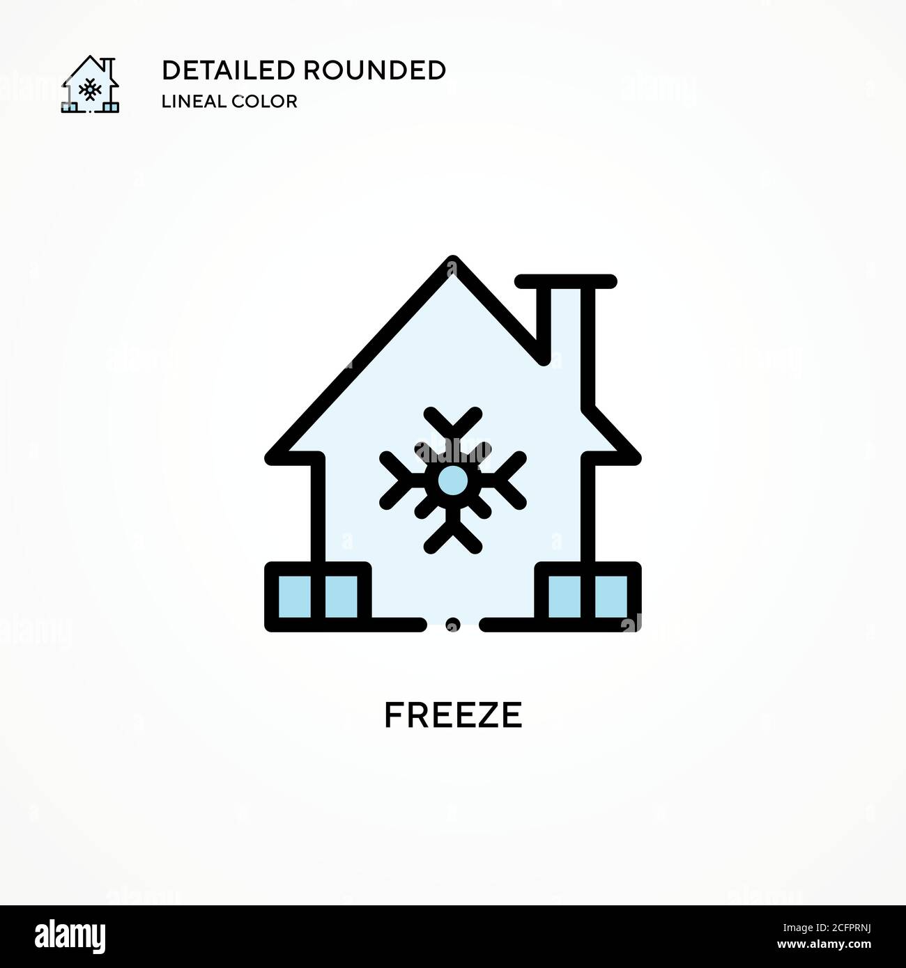 Freeze vector icon. Modern vector illustration concepts. Easy to edit ...