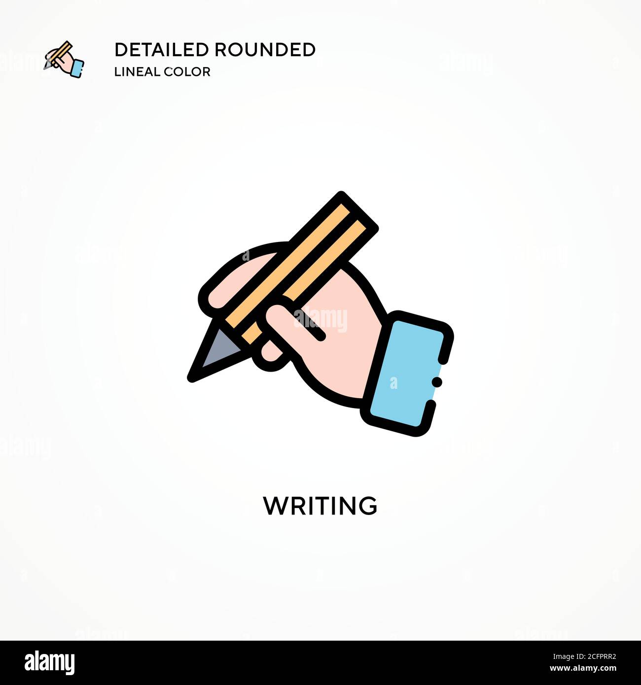 Writing vector icon. Modern vector illustration concepts. Easy to edit ...